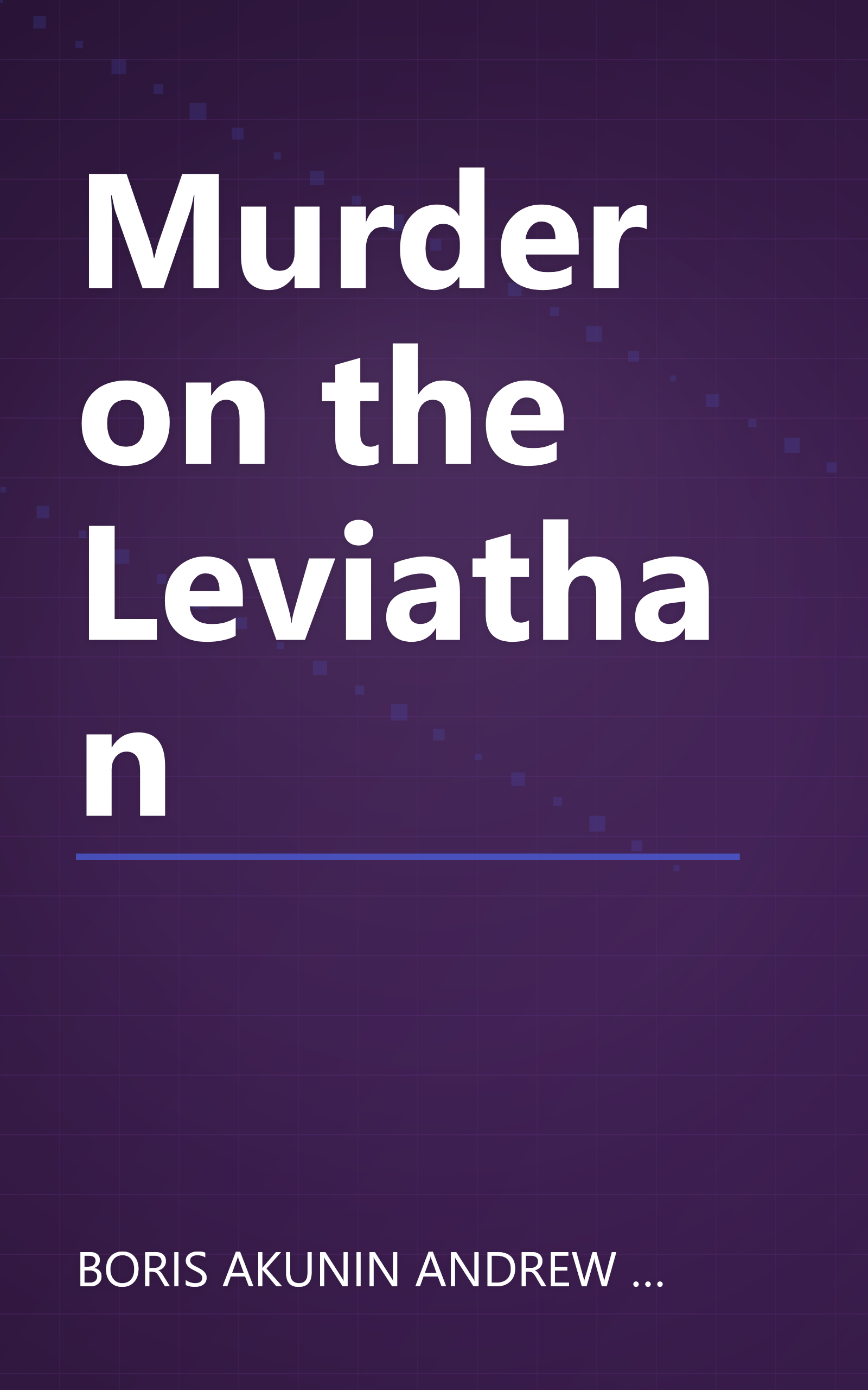 Murder on the Leviathan book cover