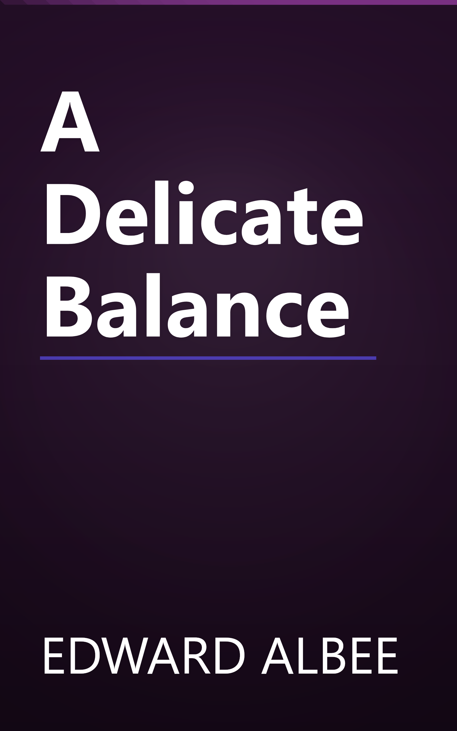 A Delicate Balance book cover