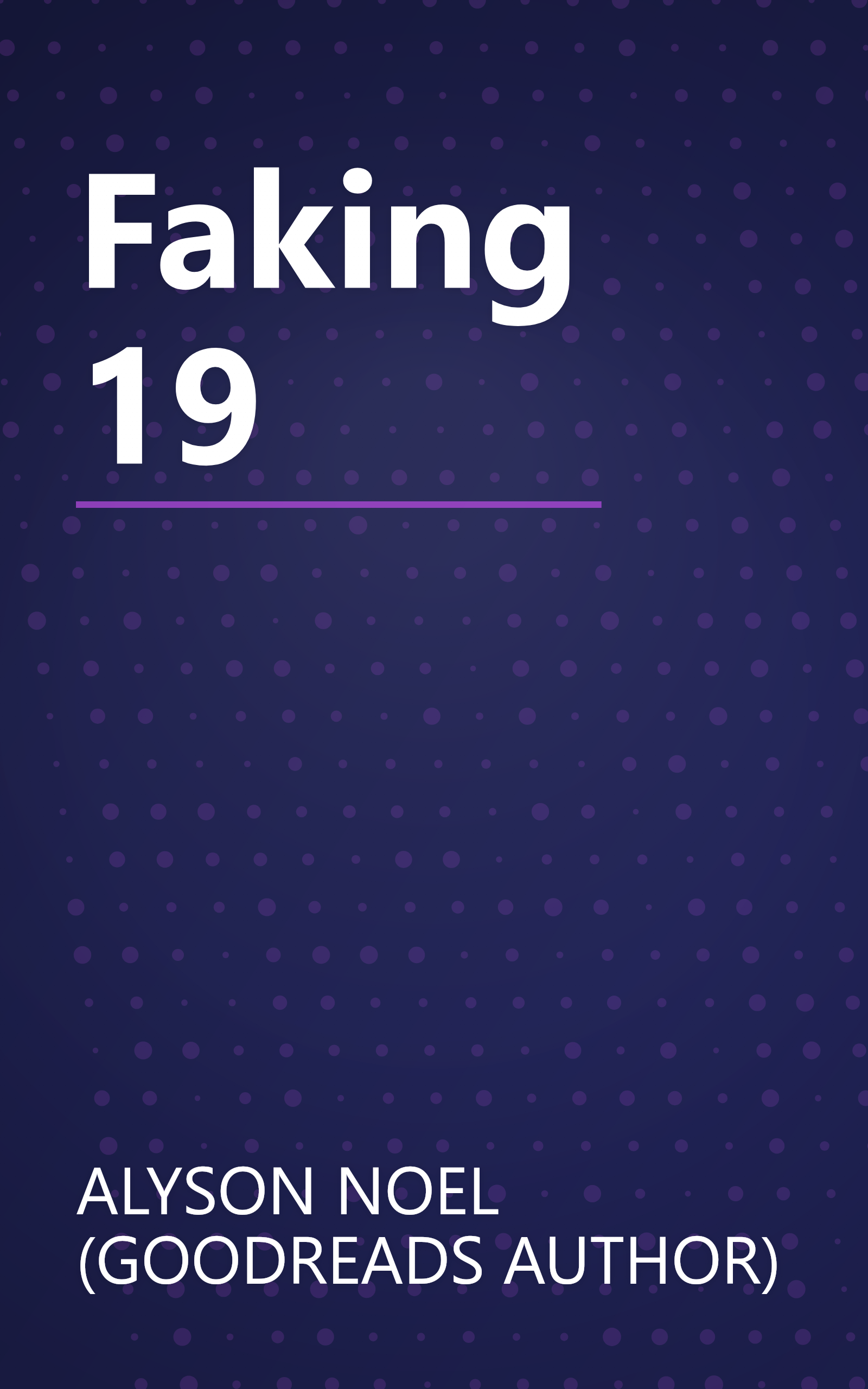 Faking 19 book cover