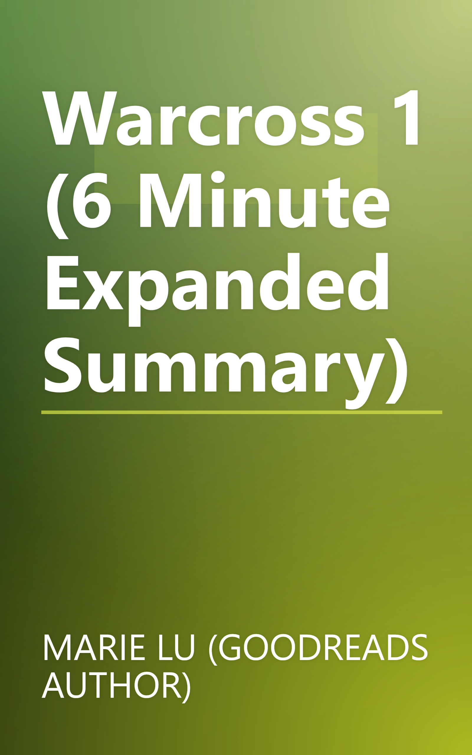 Warcross 1 (6 Minute   Expanded Summary) book cover