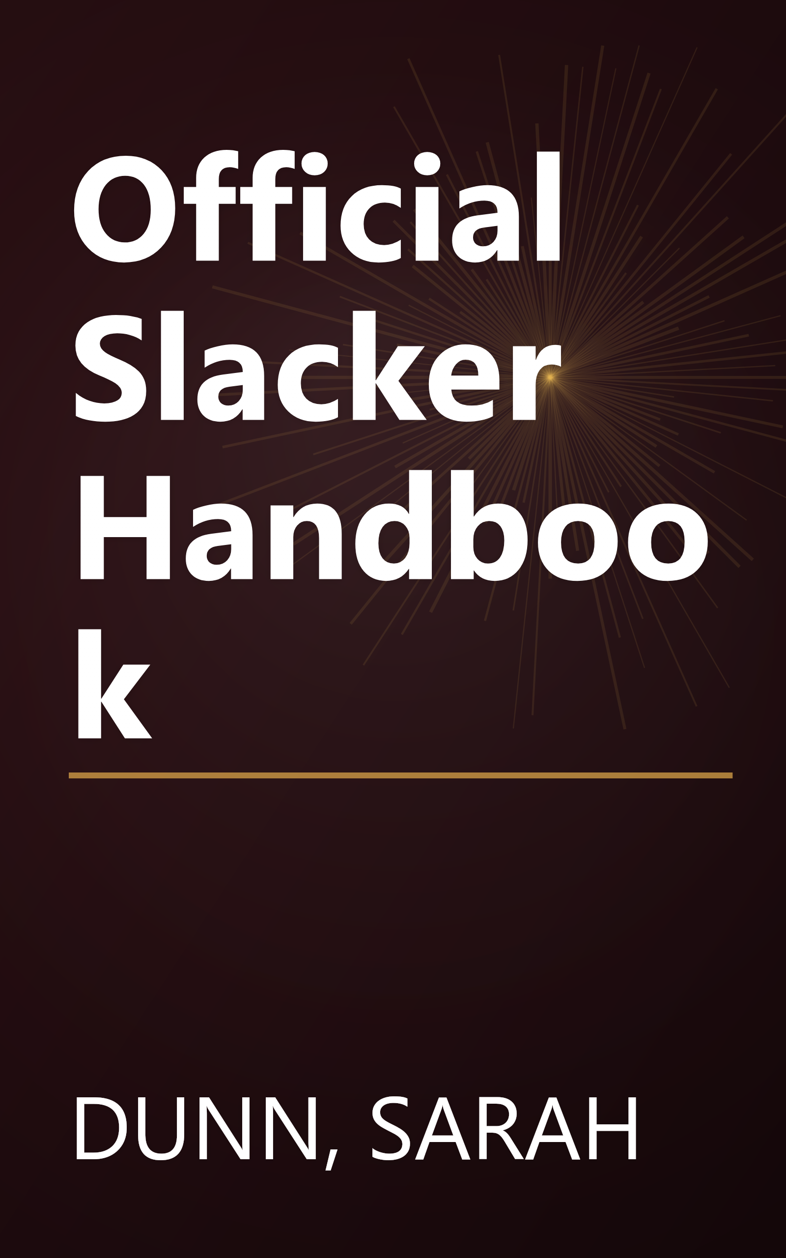 Official Slacker Handbook book cover