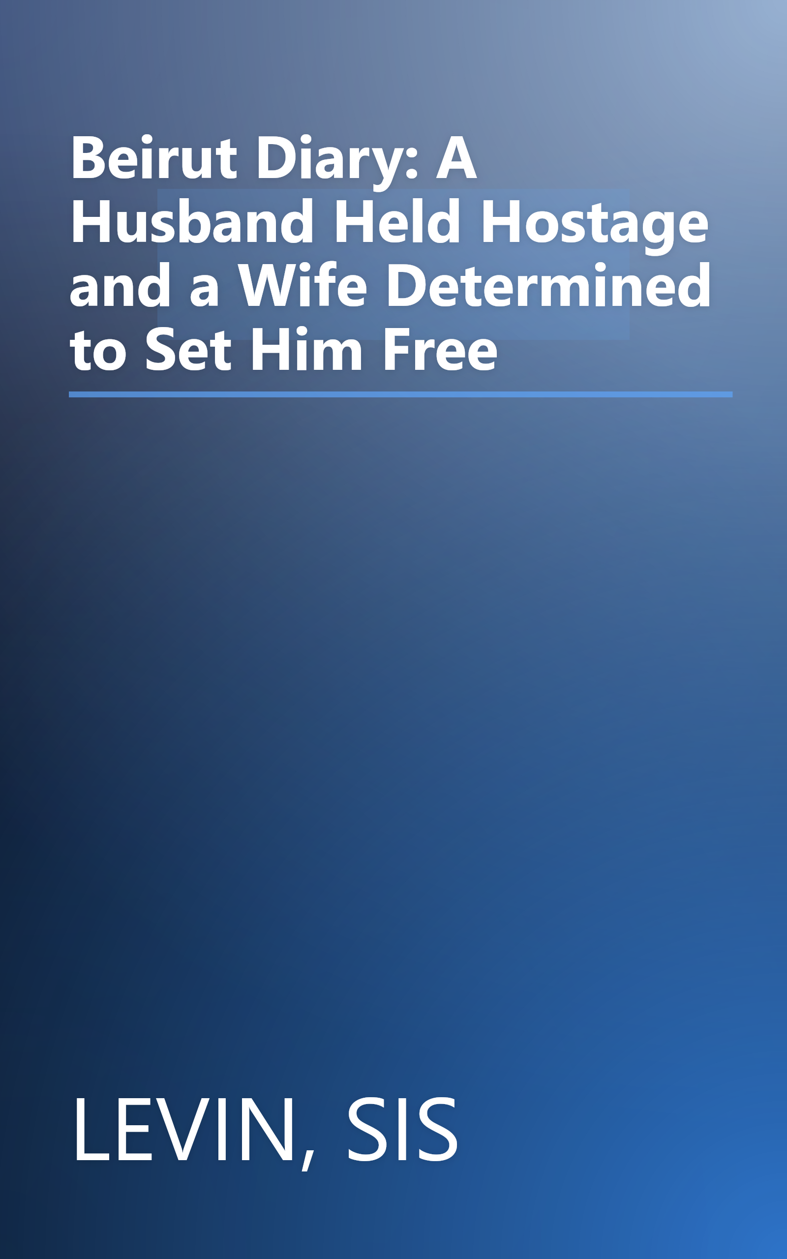 Beirut Diary: A Husband Held Hostage and a Wife Determined to Set Him Free book cover