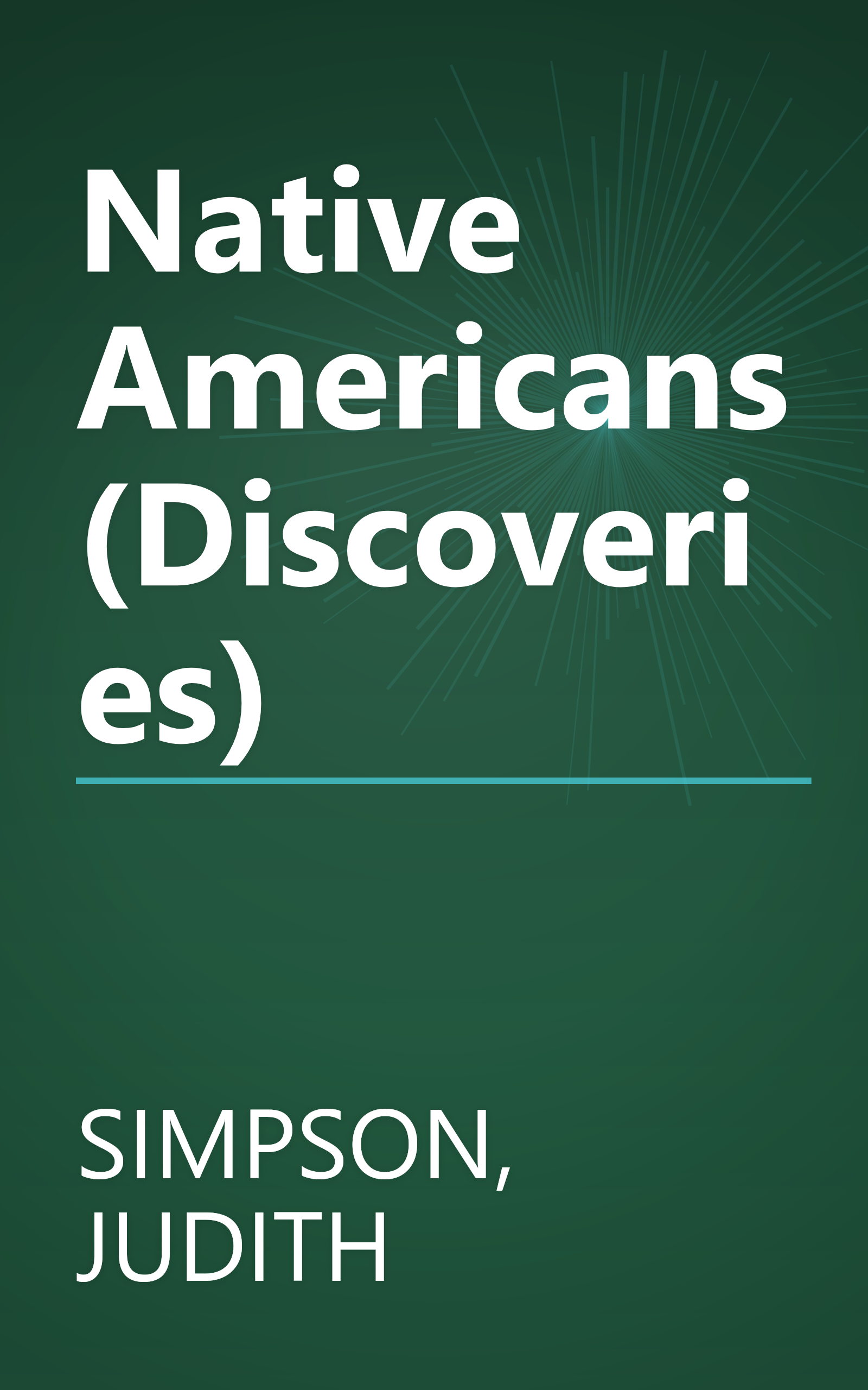 Native Americans (Discoveries) book cover