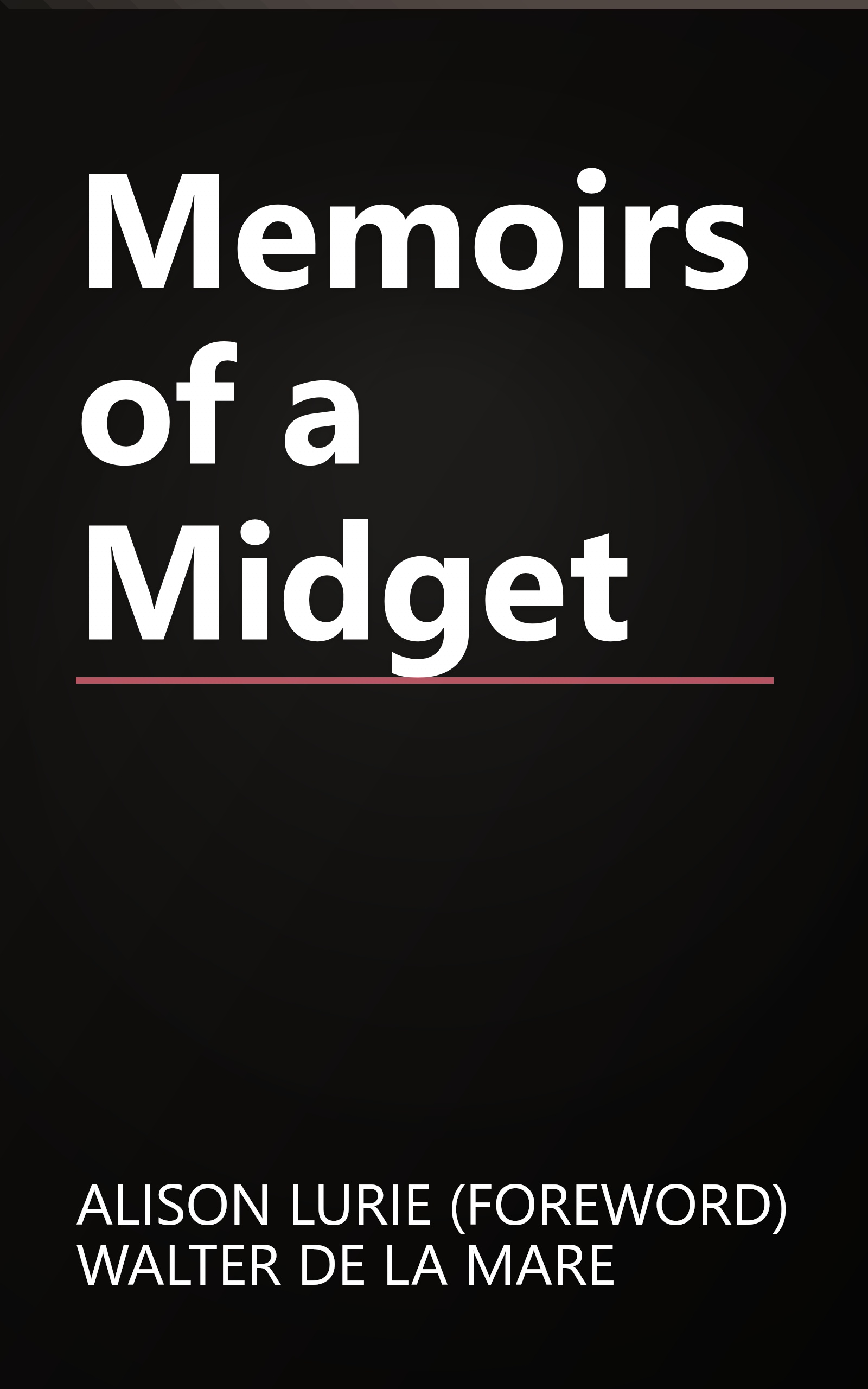 Memoirs of a Midget book cover