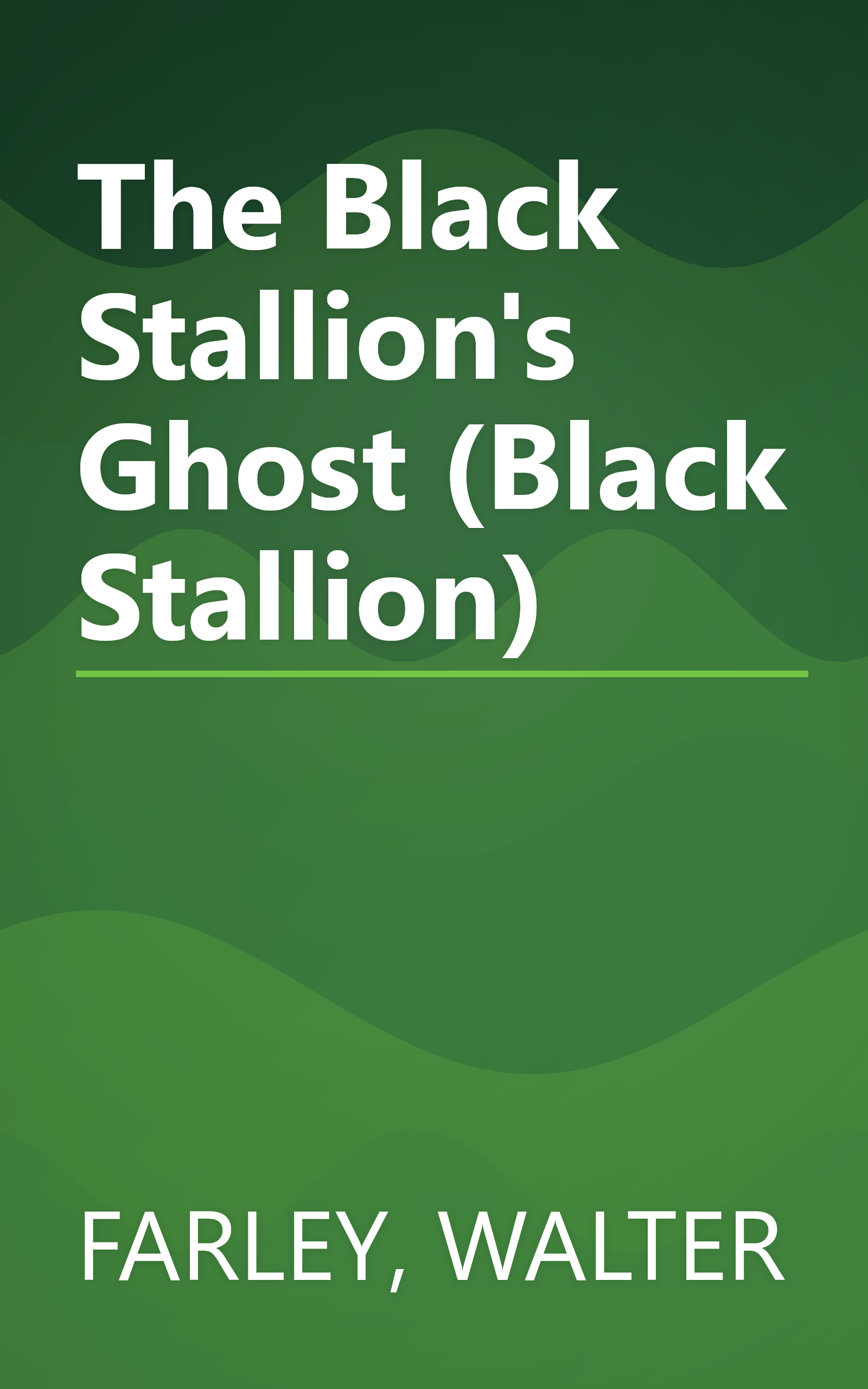 The Black Stallion's Ghost (Black Stallion) book cover