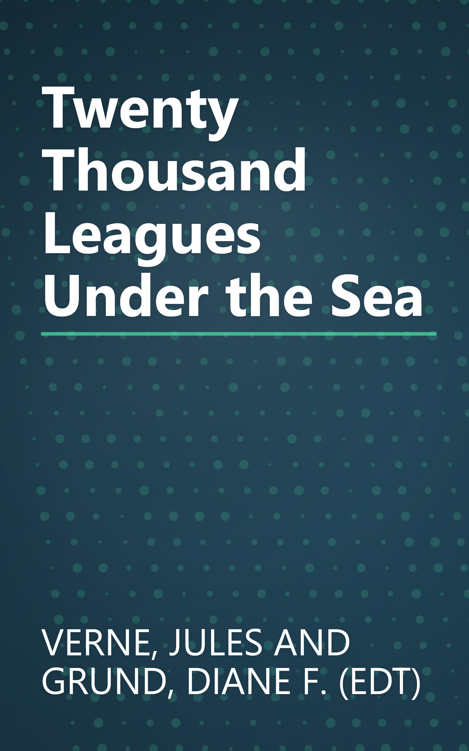 Twenty Thousand Leagues Under the Sea book cover