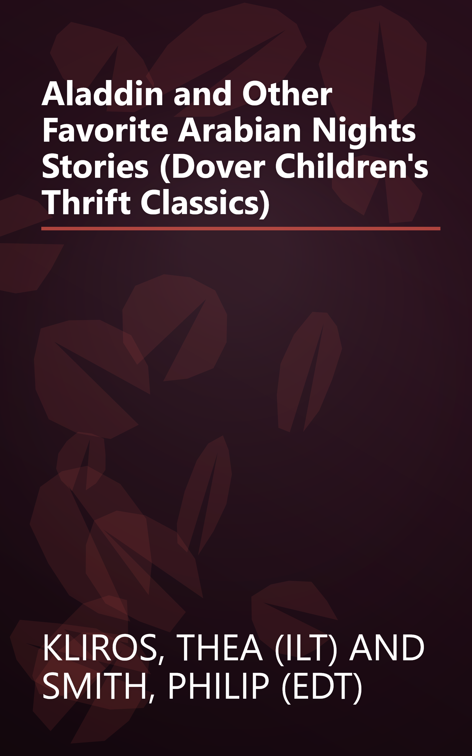 Aladdin and Other Favorite Arabian Nights Stories (Dover Children's Thrift Classics) book cover