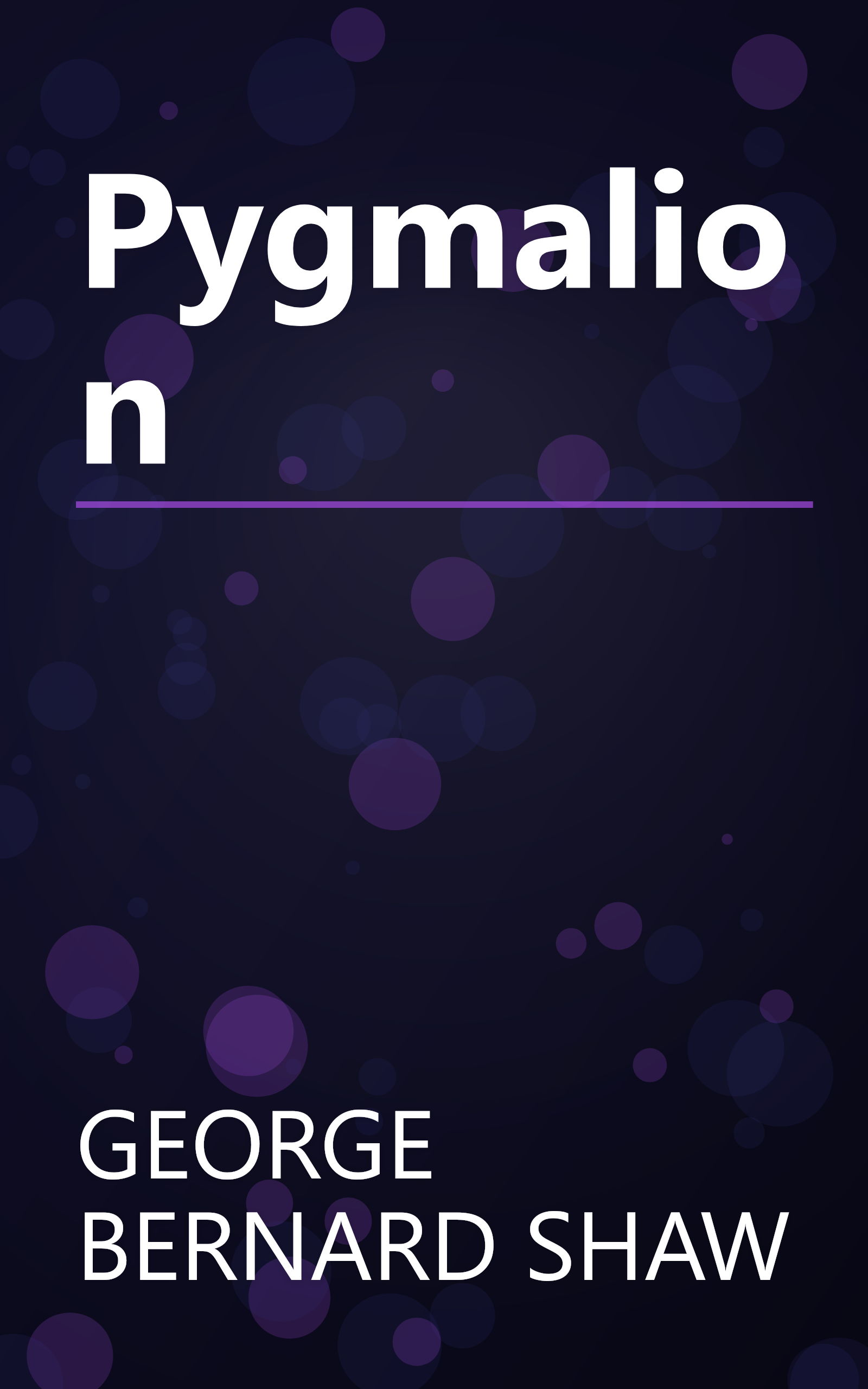 Pygmalion book cover