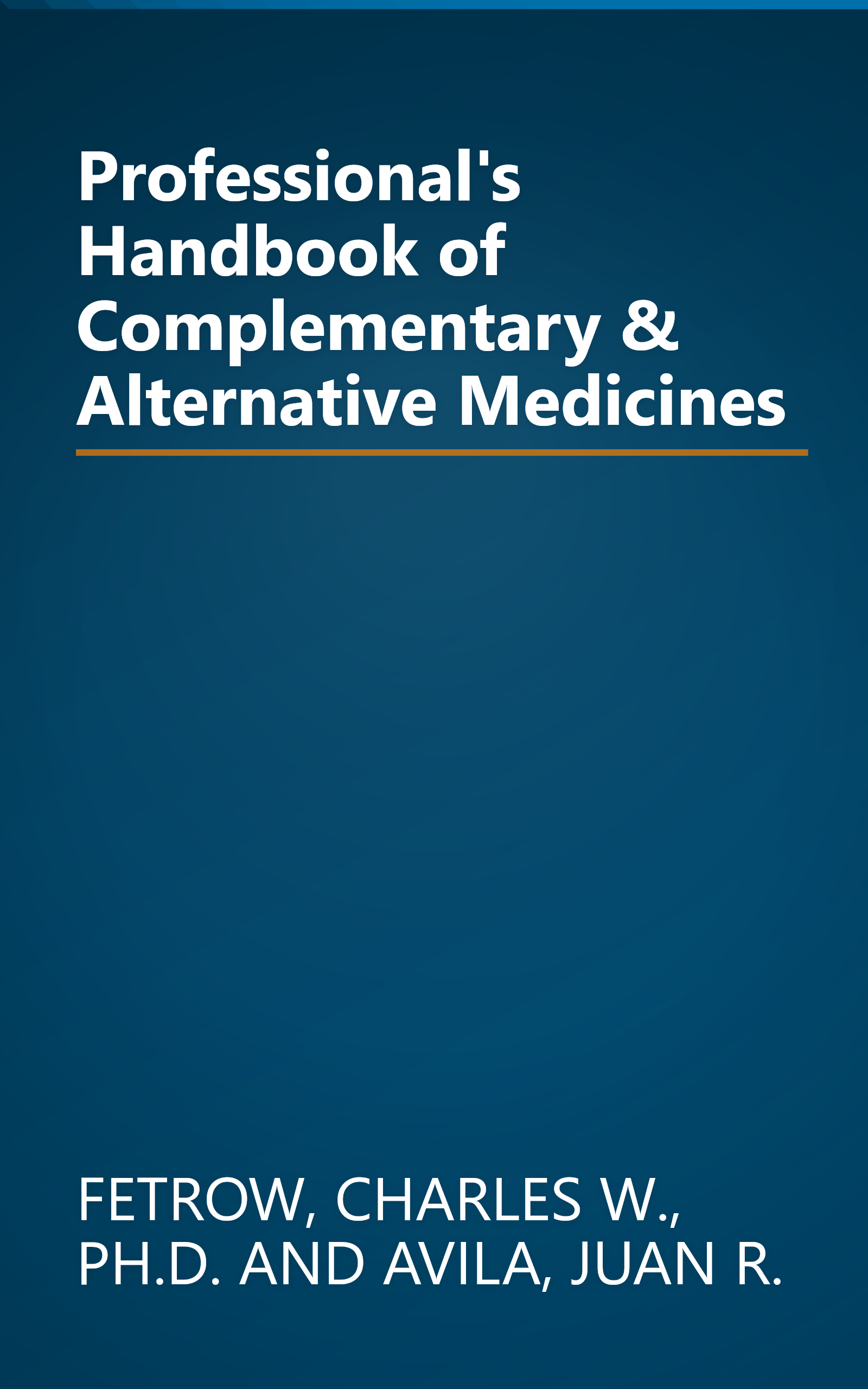 Professional's Handbook of Complementary & Alternative Medicines book cover