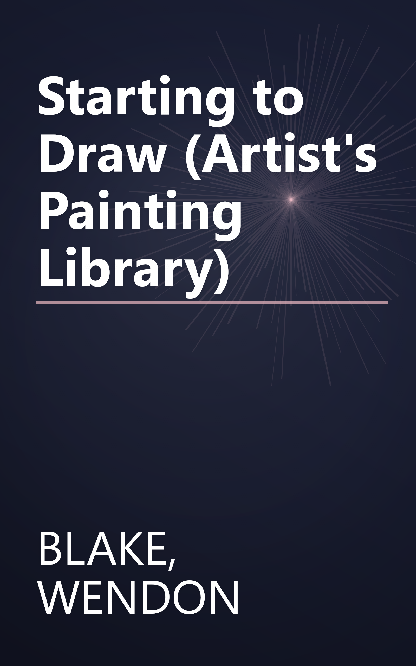 Starting to Draw (Artist's Painting Library) book cover