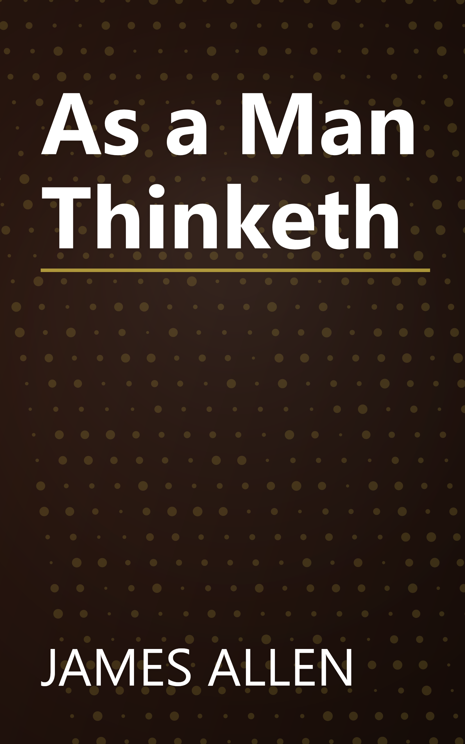 As a Man Thinketh book cover