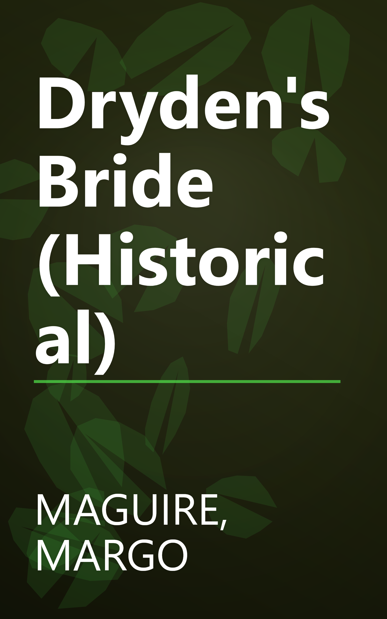 Dryden's Bride (Historical) book cover