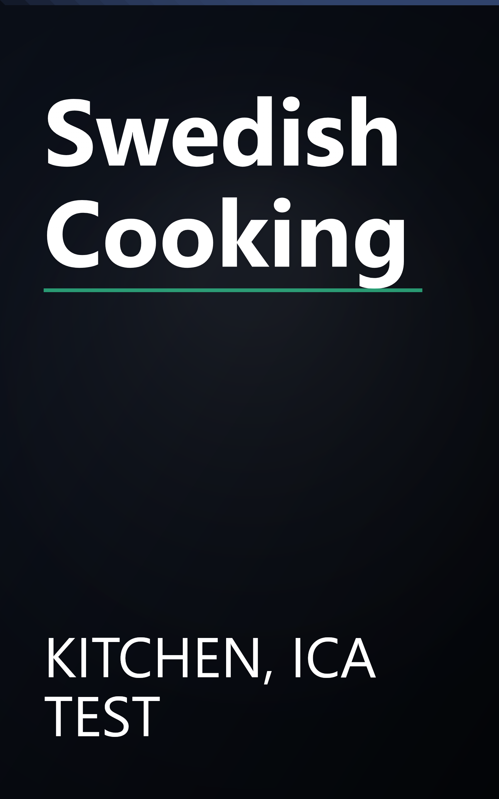 Swedish Cooking book cover