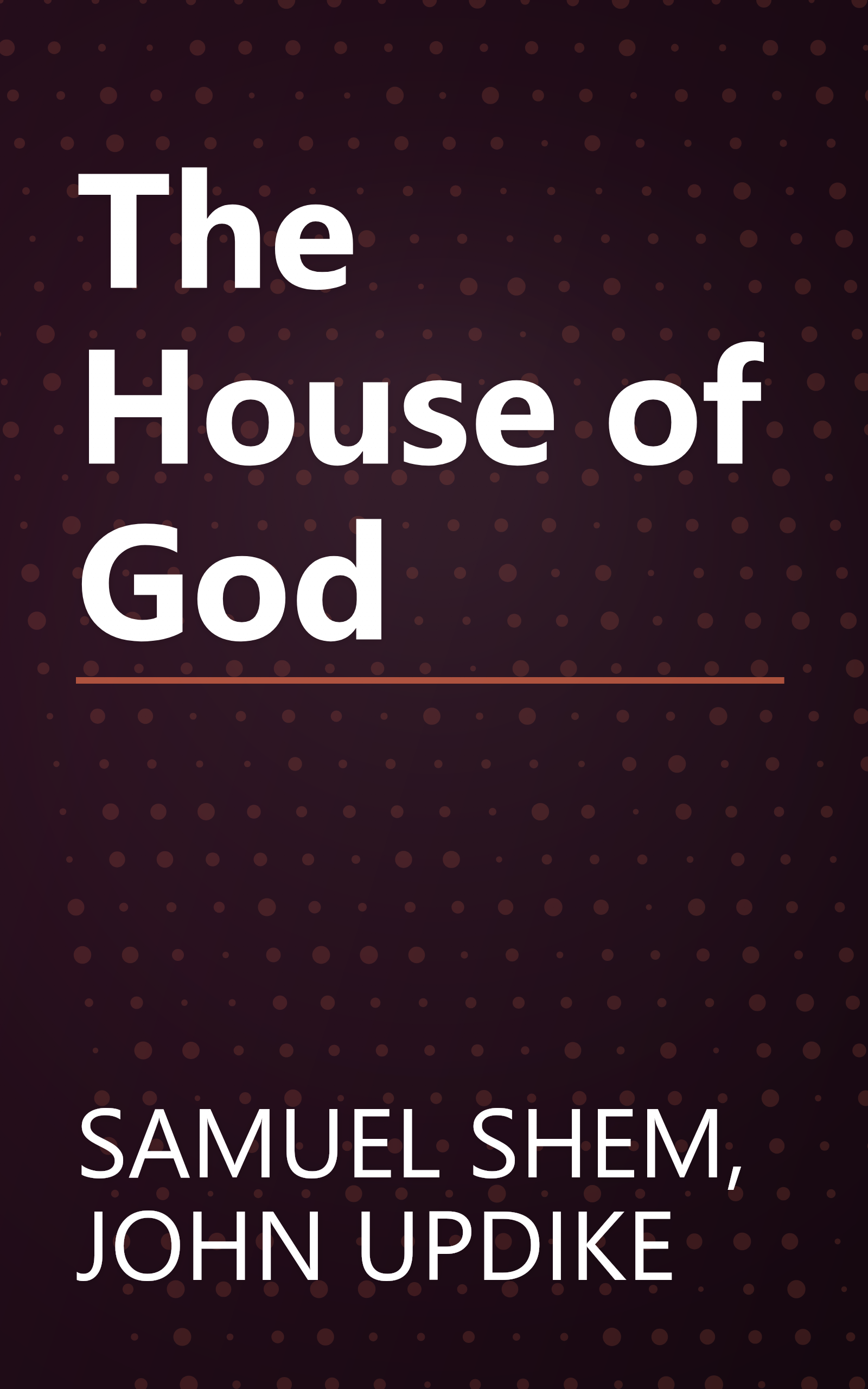 The House of God book cover