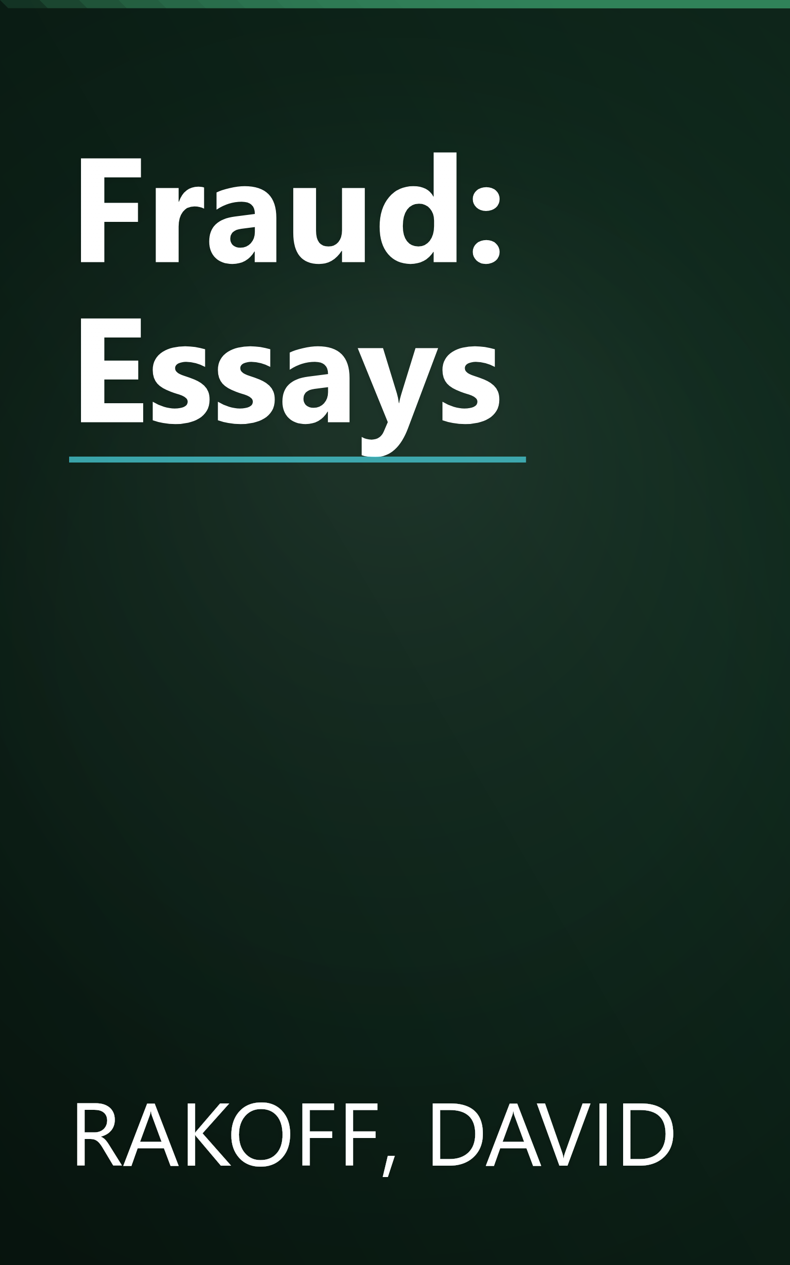 Fraud: Essays book cover