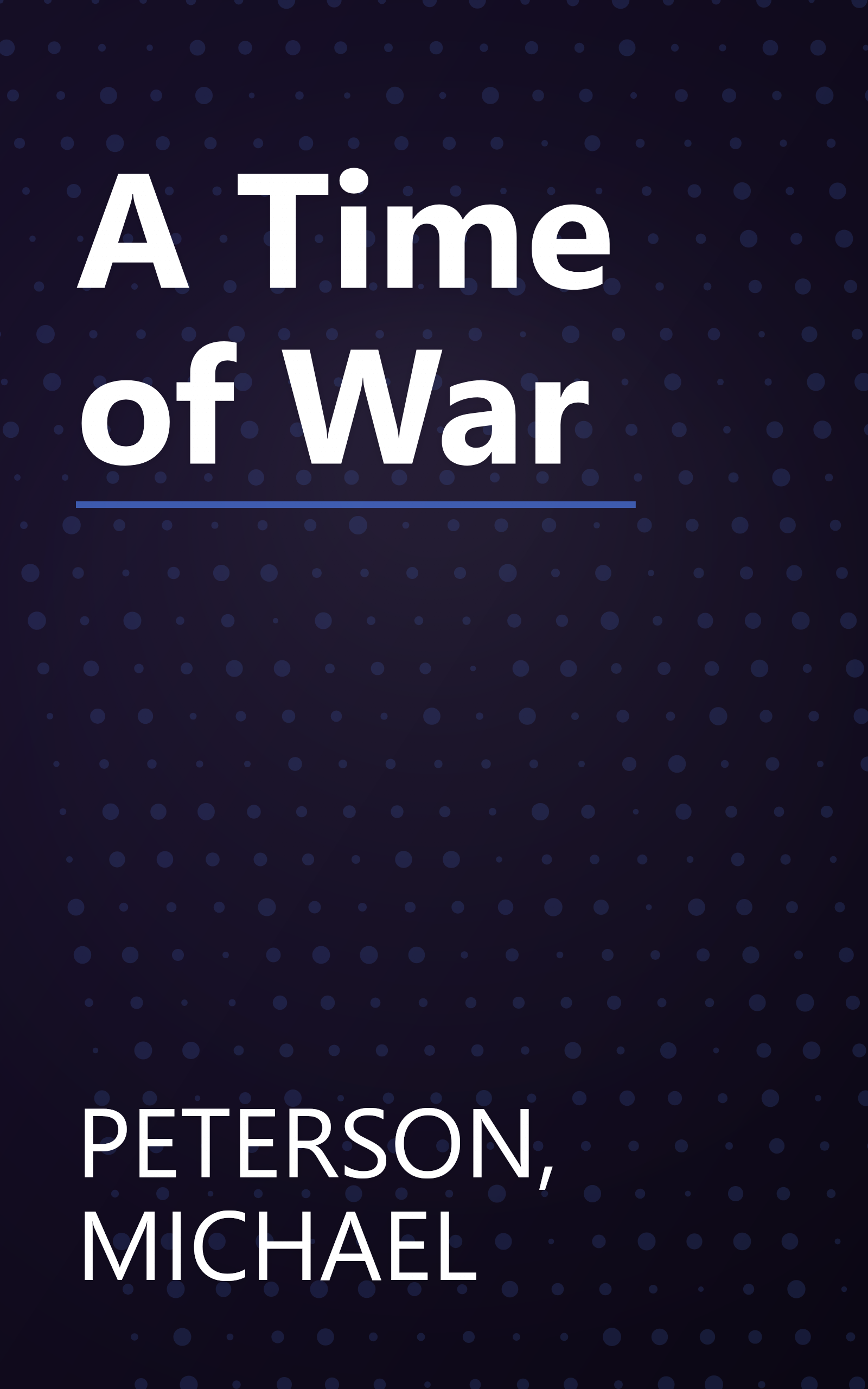 A Time of War book cover