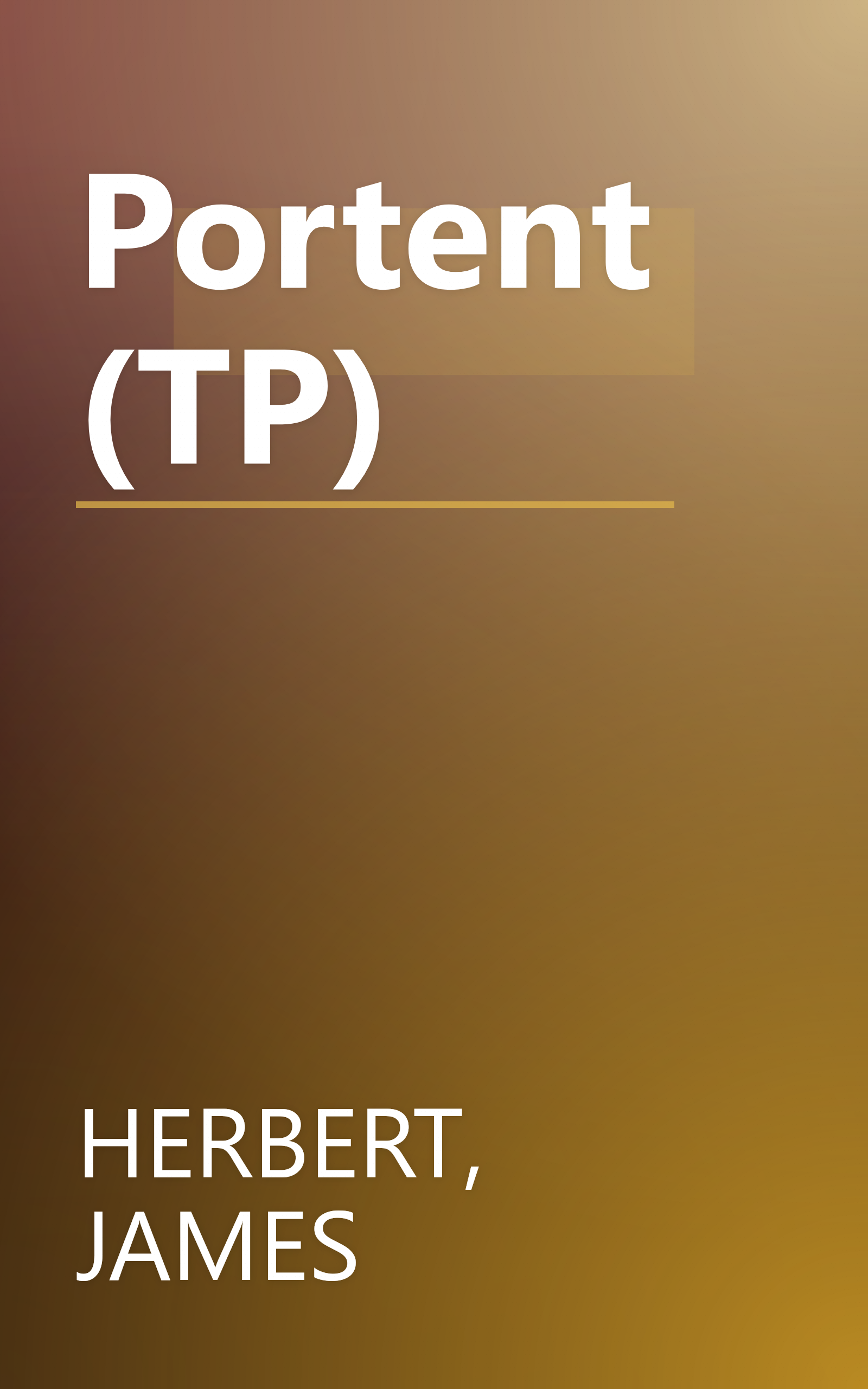 Portent (TP) book cover