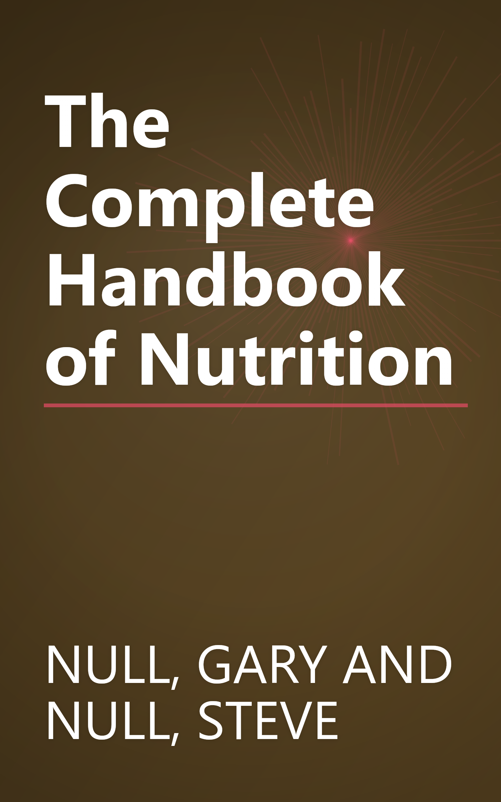 The Complete Handbook of Nutrition book cover