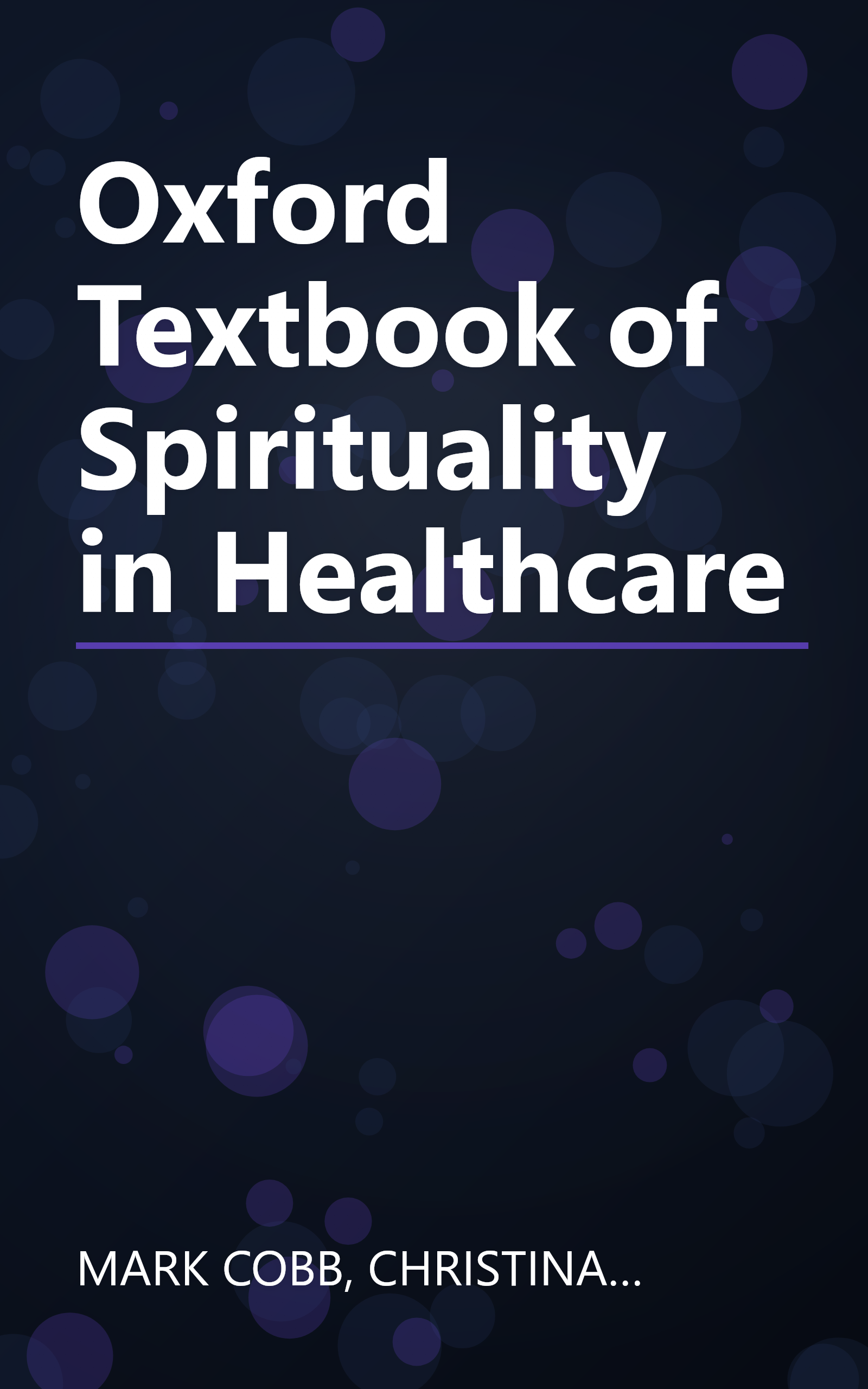 Oxford Textbook of Spirituality in Healthcare book cover