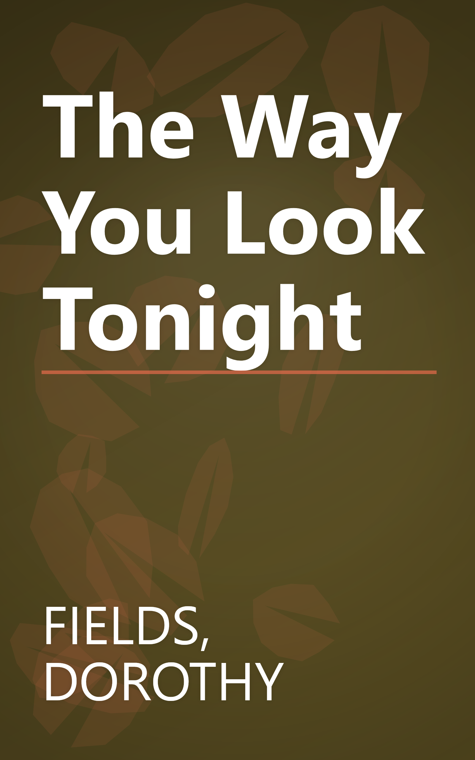 The Way You Look Tonight book cover