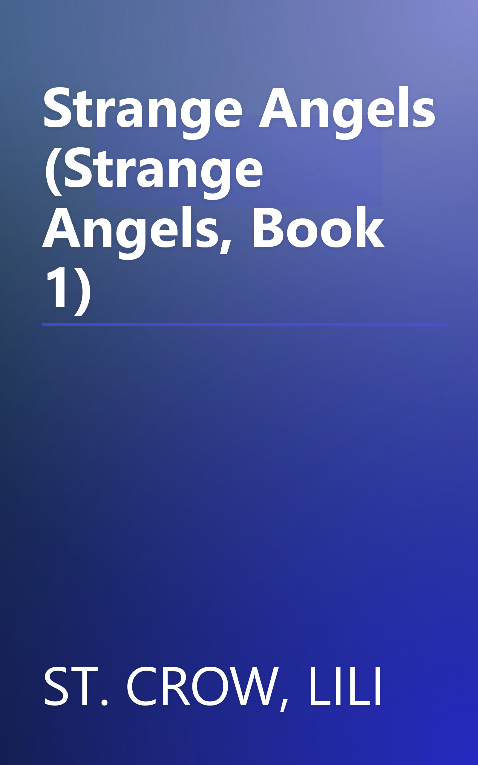 Strange Angels (Strange Angels, Book 1) book cover
