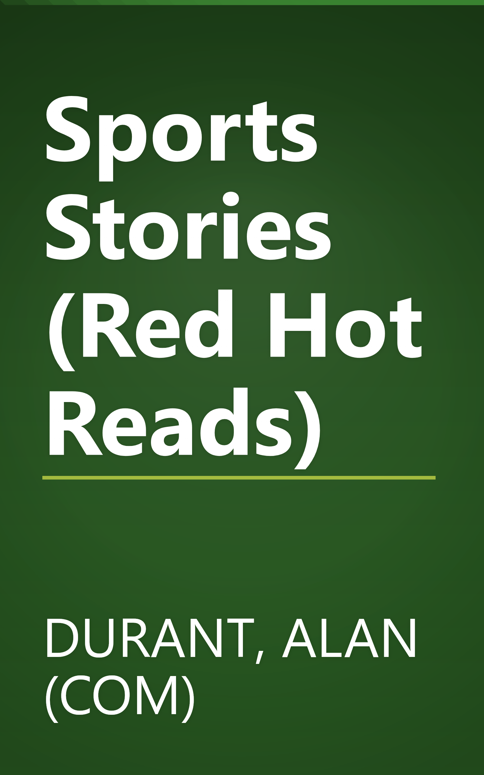 Sports Stories (Red Hot Reads) book cover