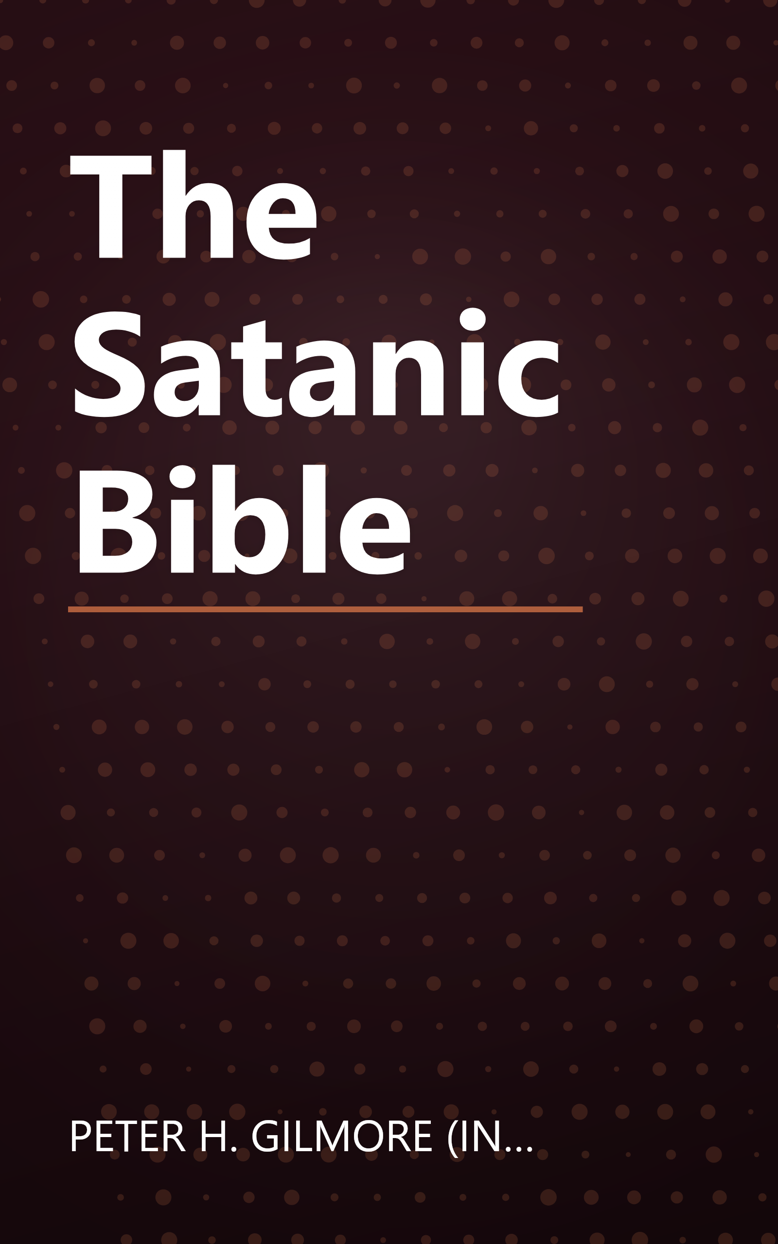 The Satanic Bible book cover