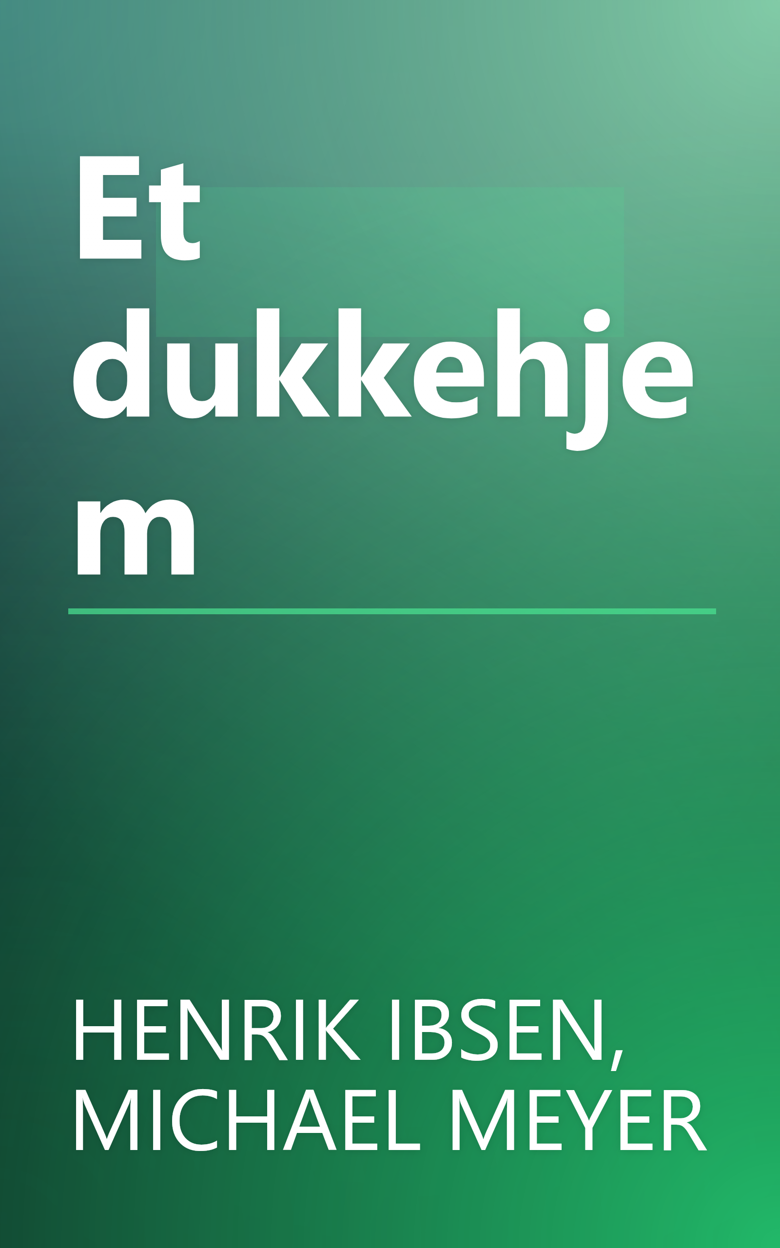 Et dukkehjem book cover