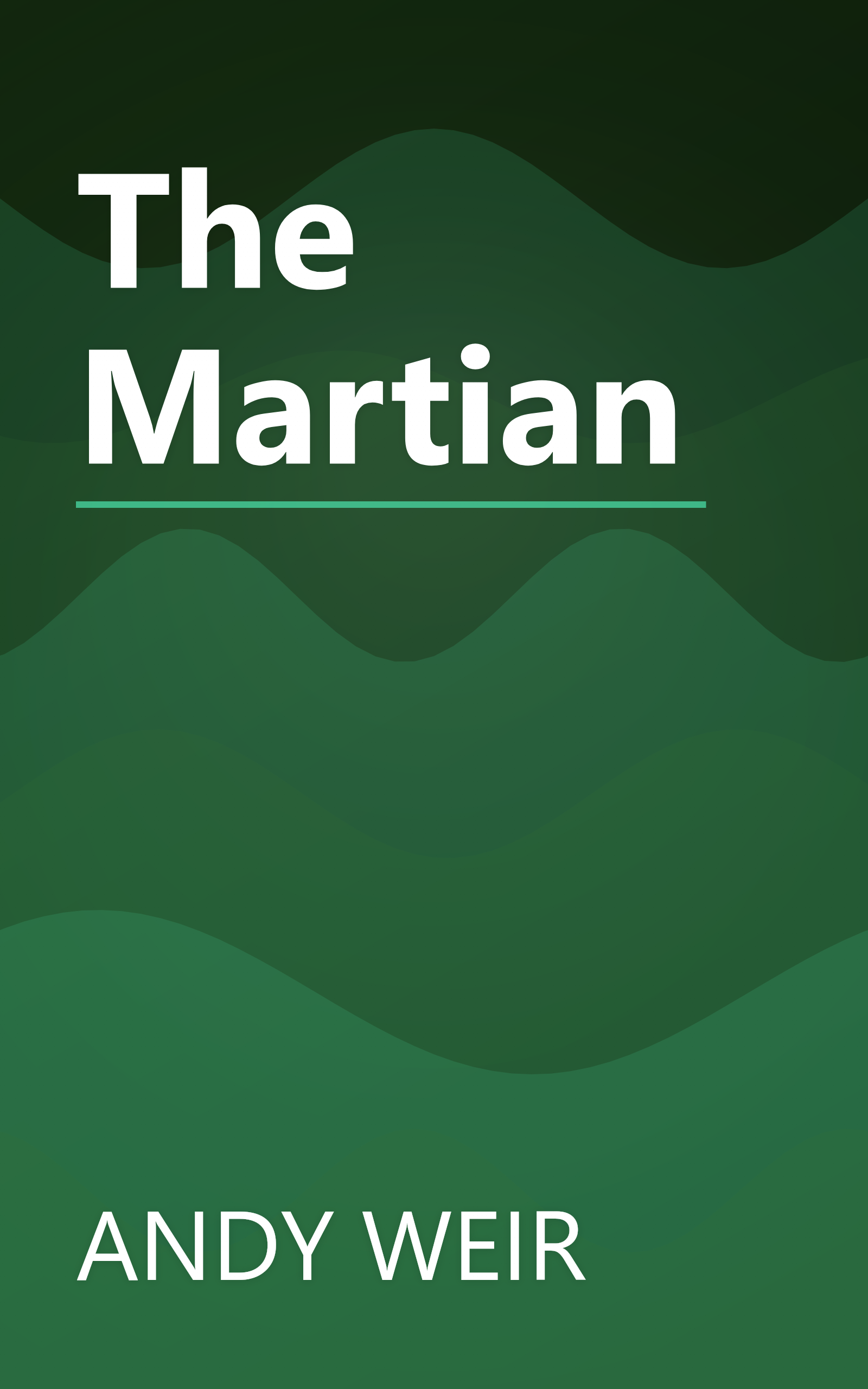 The Martian book cover