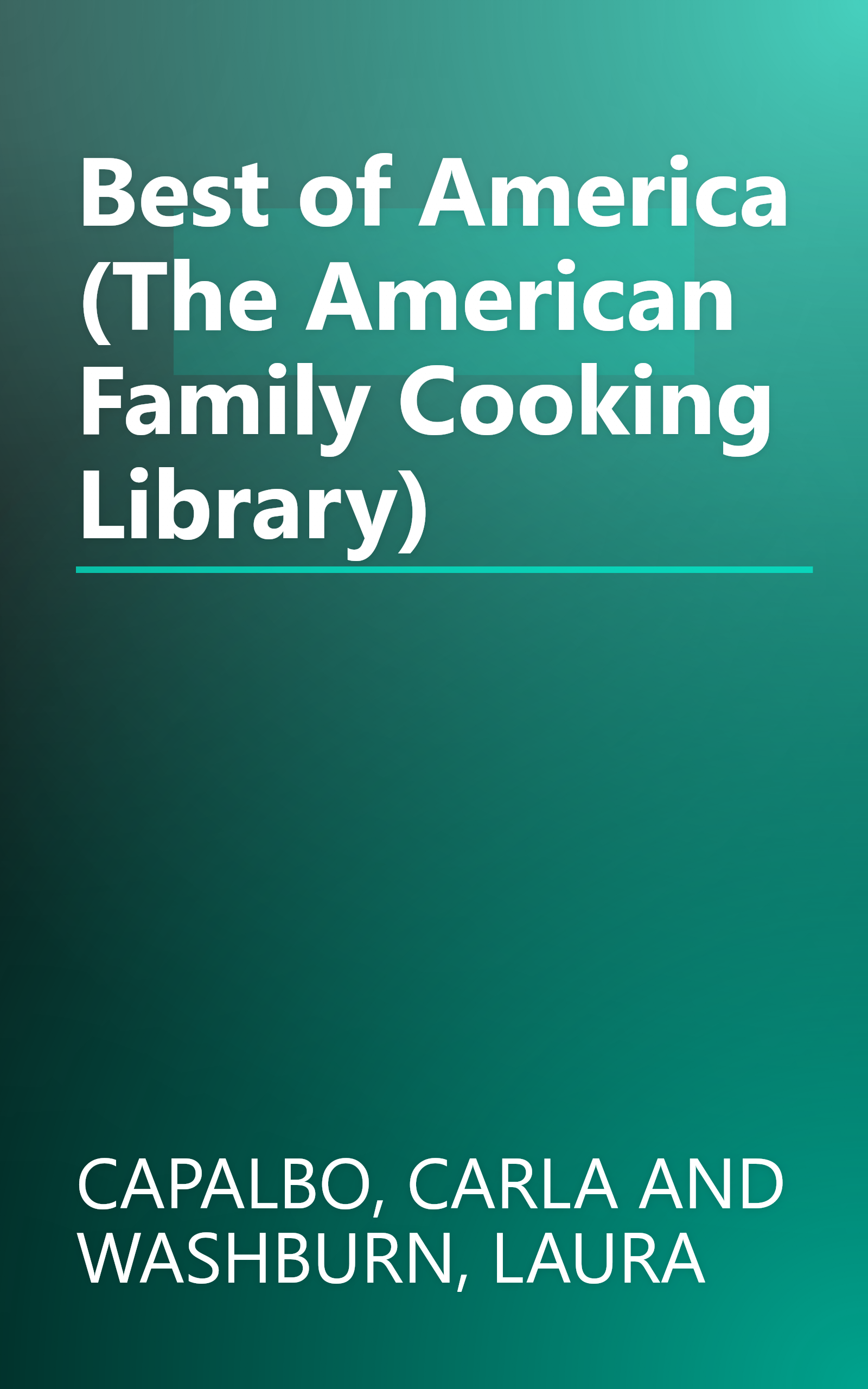Best of America (The American Family Cooking Library) book cover