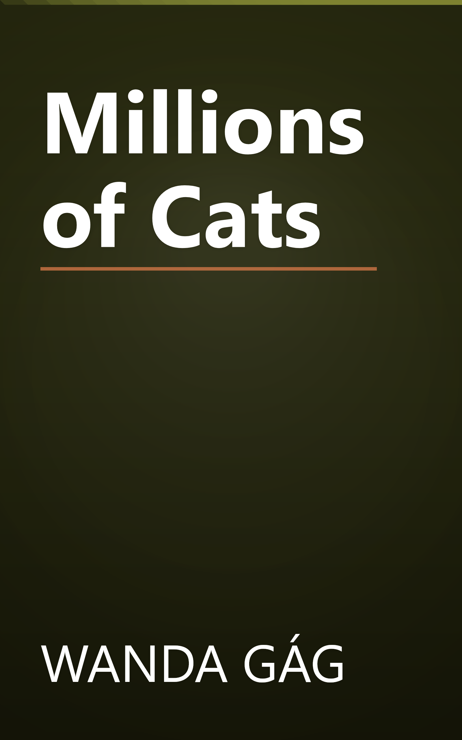 Millions of Cats book cover