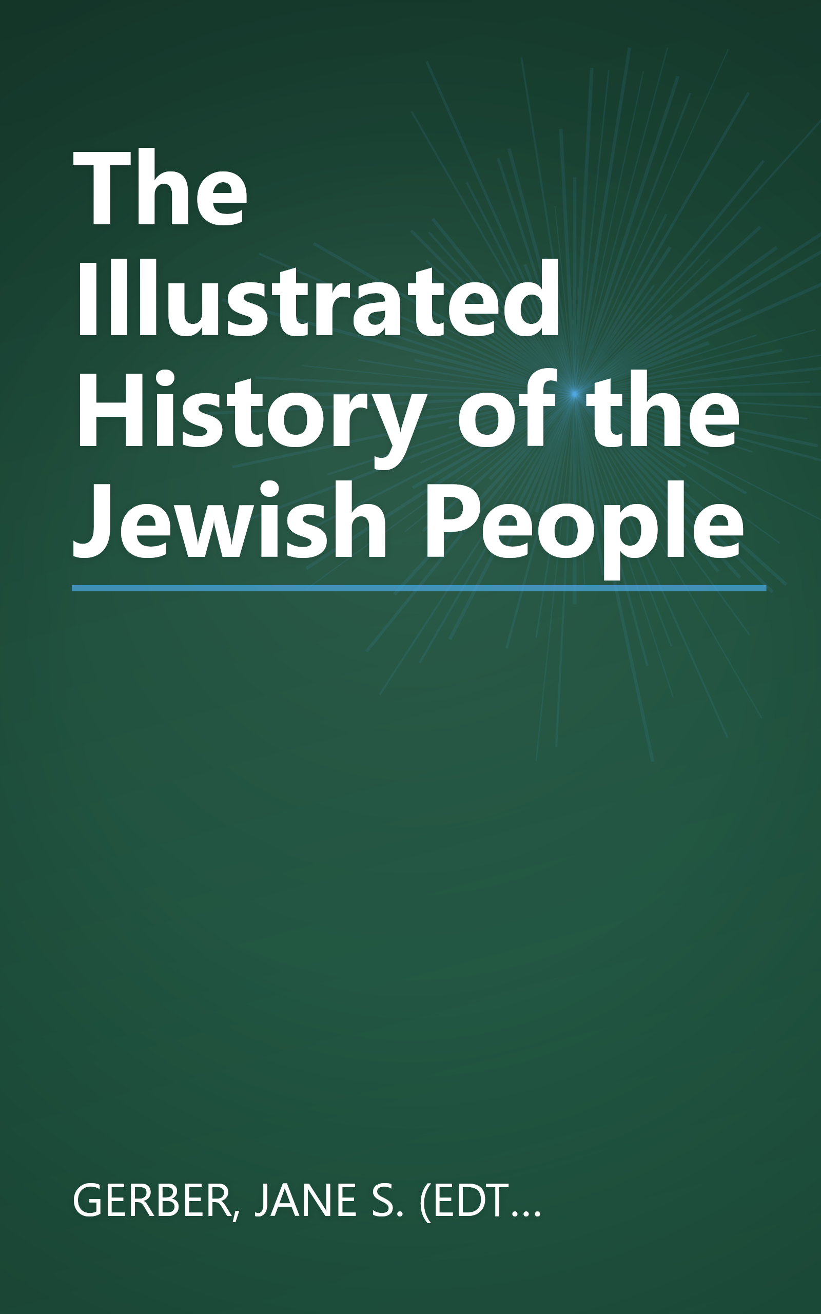 The Illustrated History of the Jewish People book cover
