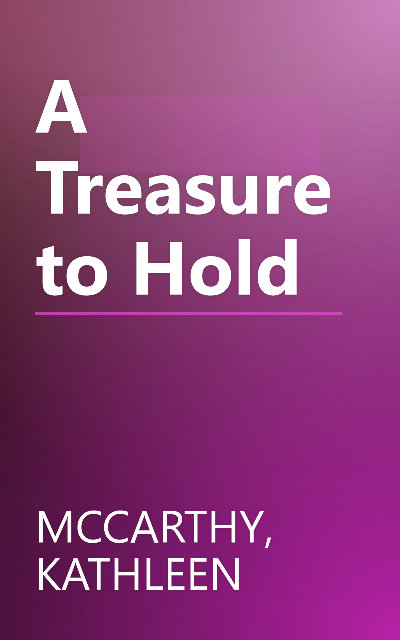 A Treasure to Hold book cover