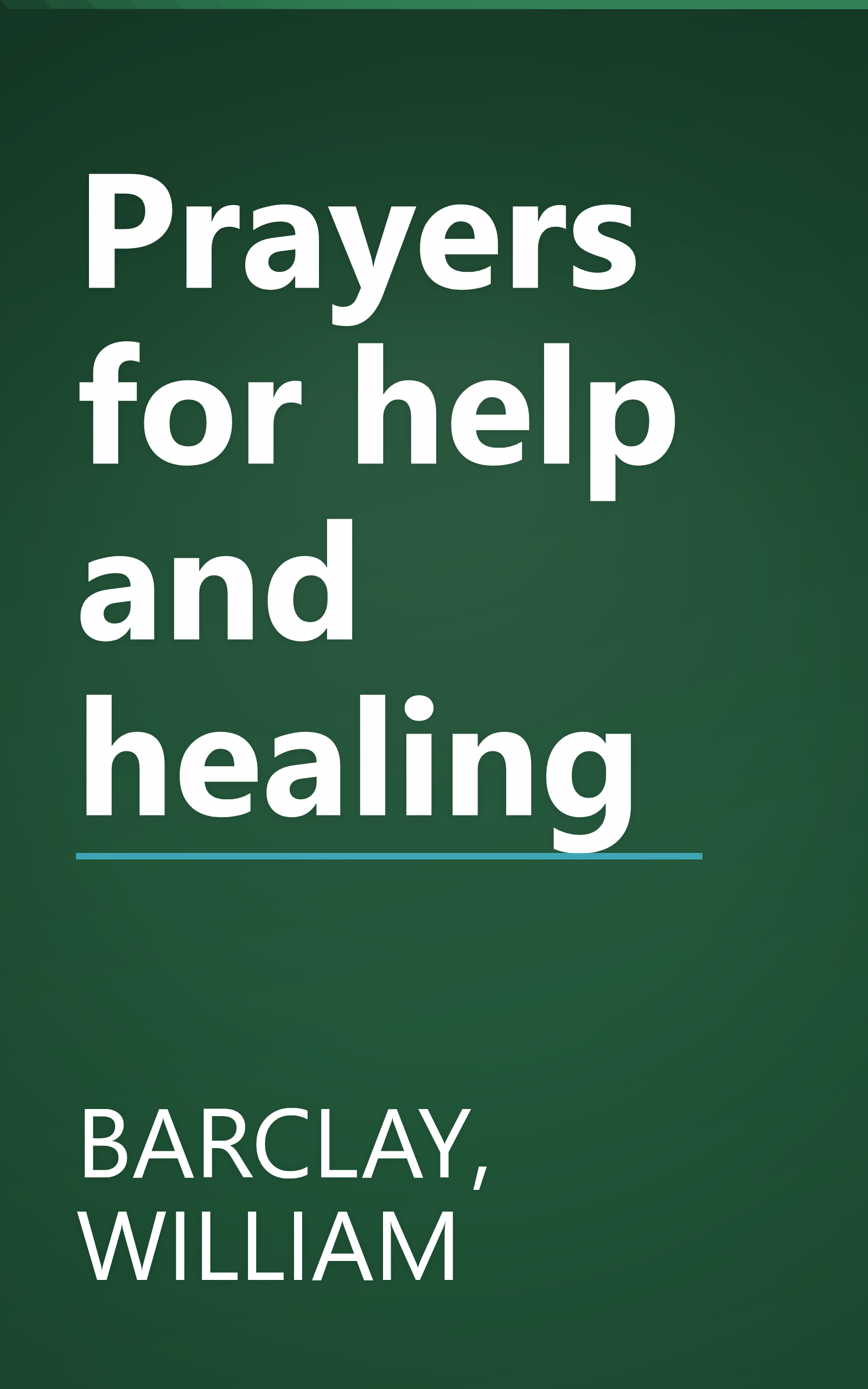 Prayers for help and healing book cover