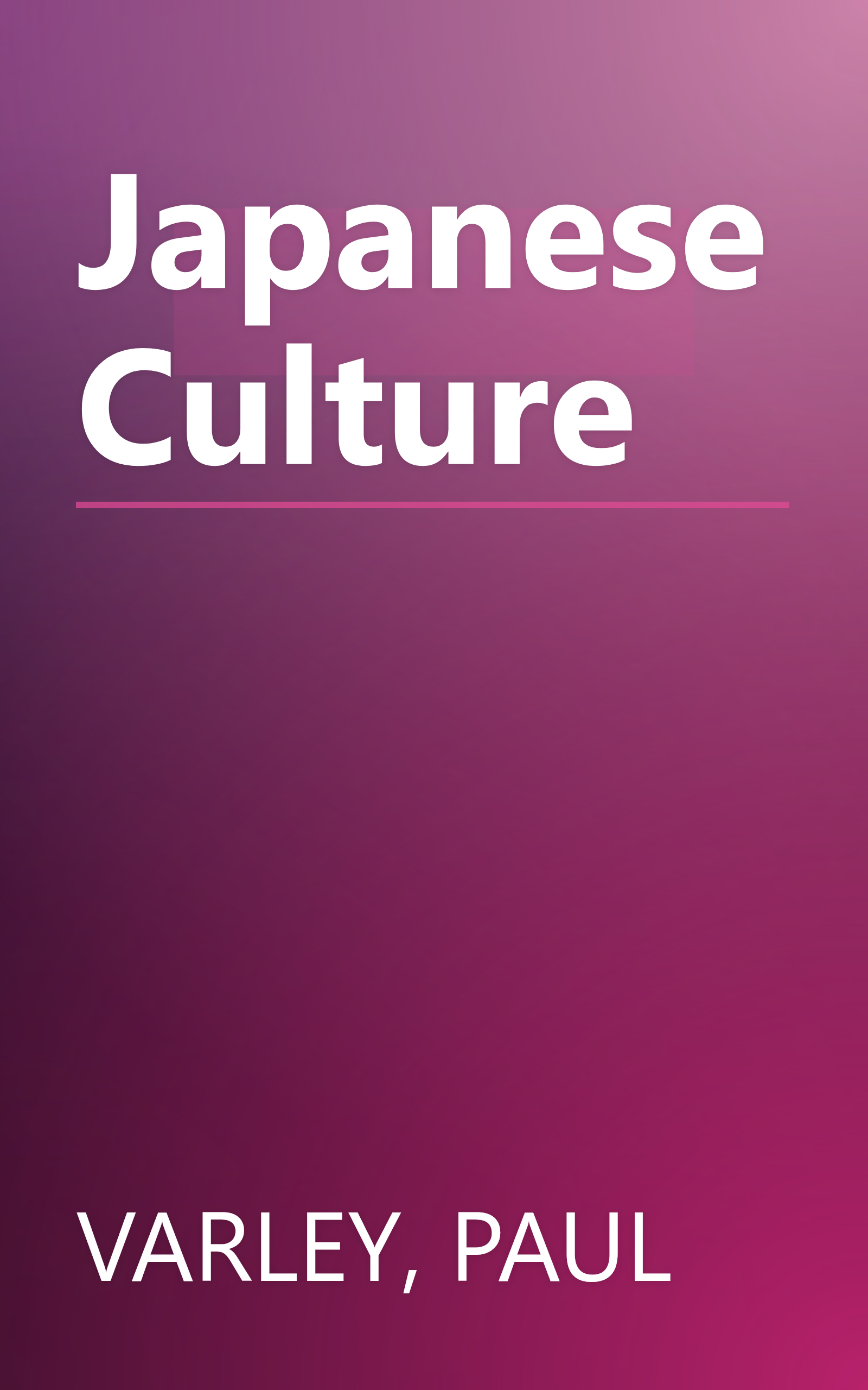 Japanese Culture book cover