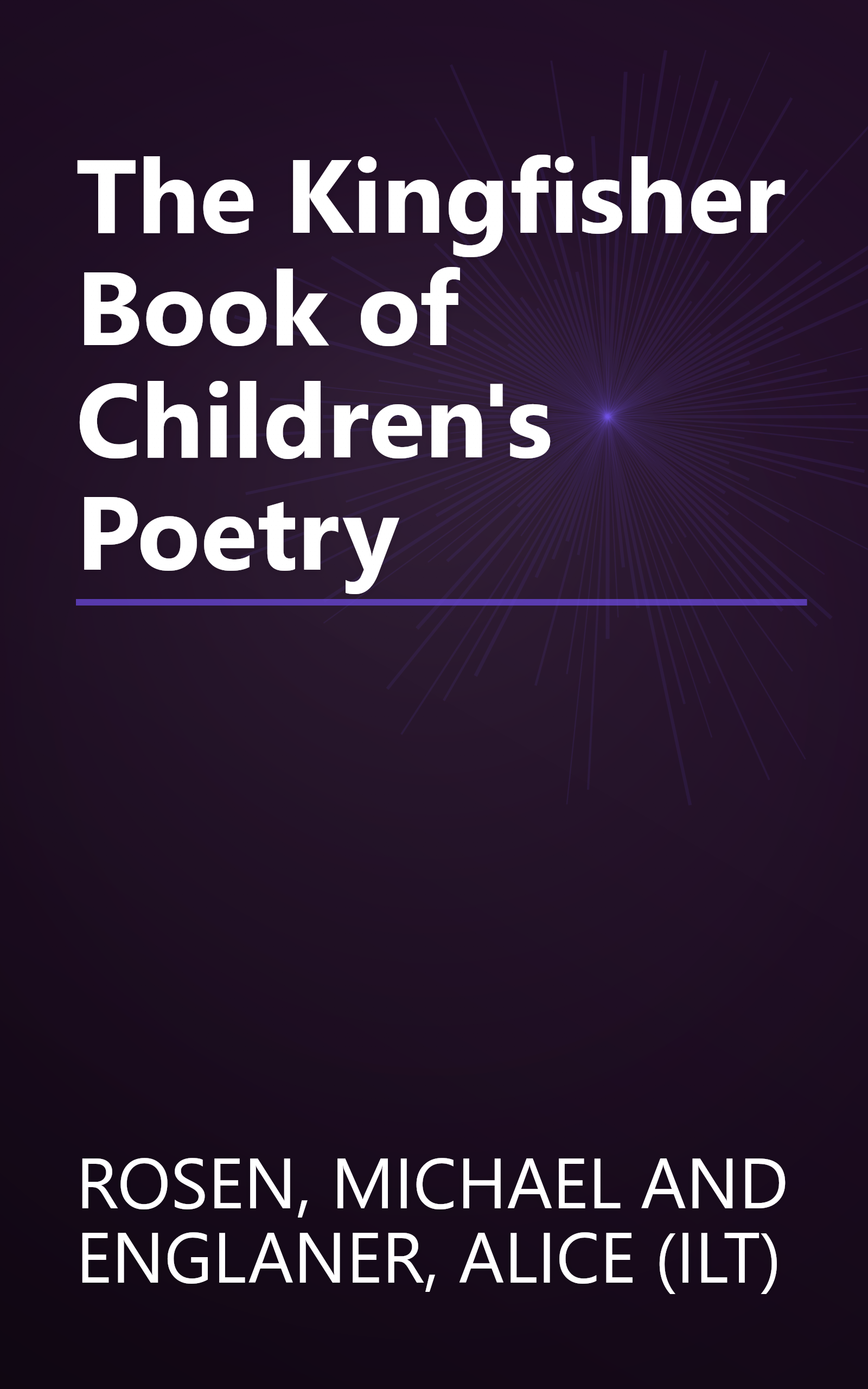 The Kingfisher Book of Children's Poetry book cover