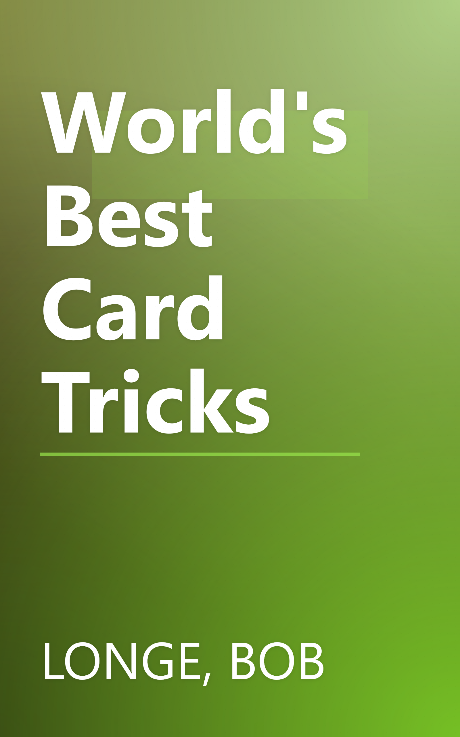 World's Best Card Tricks book cover