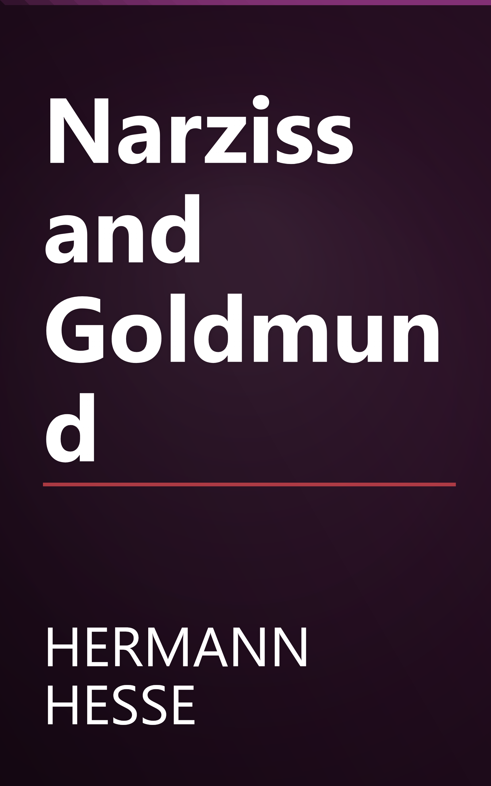 Narziss and Goldmund book cover