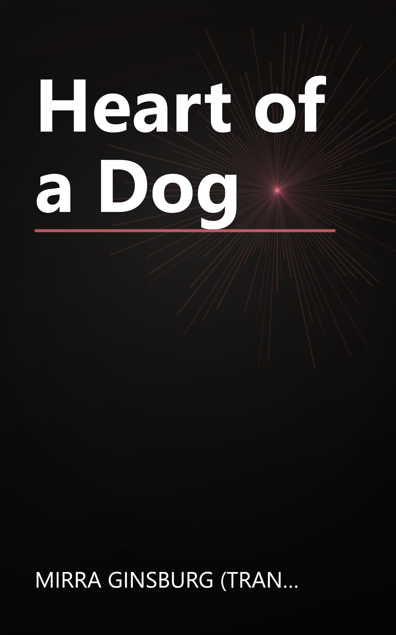 Heart of a Dog book cover