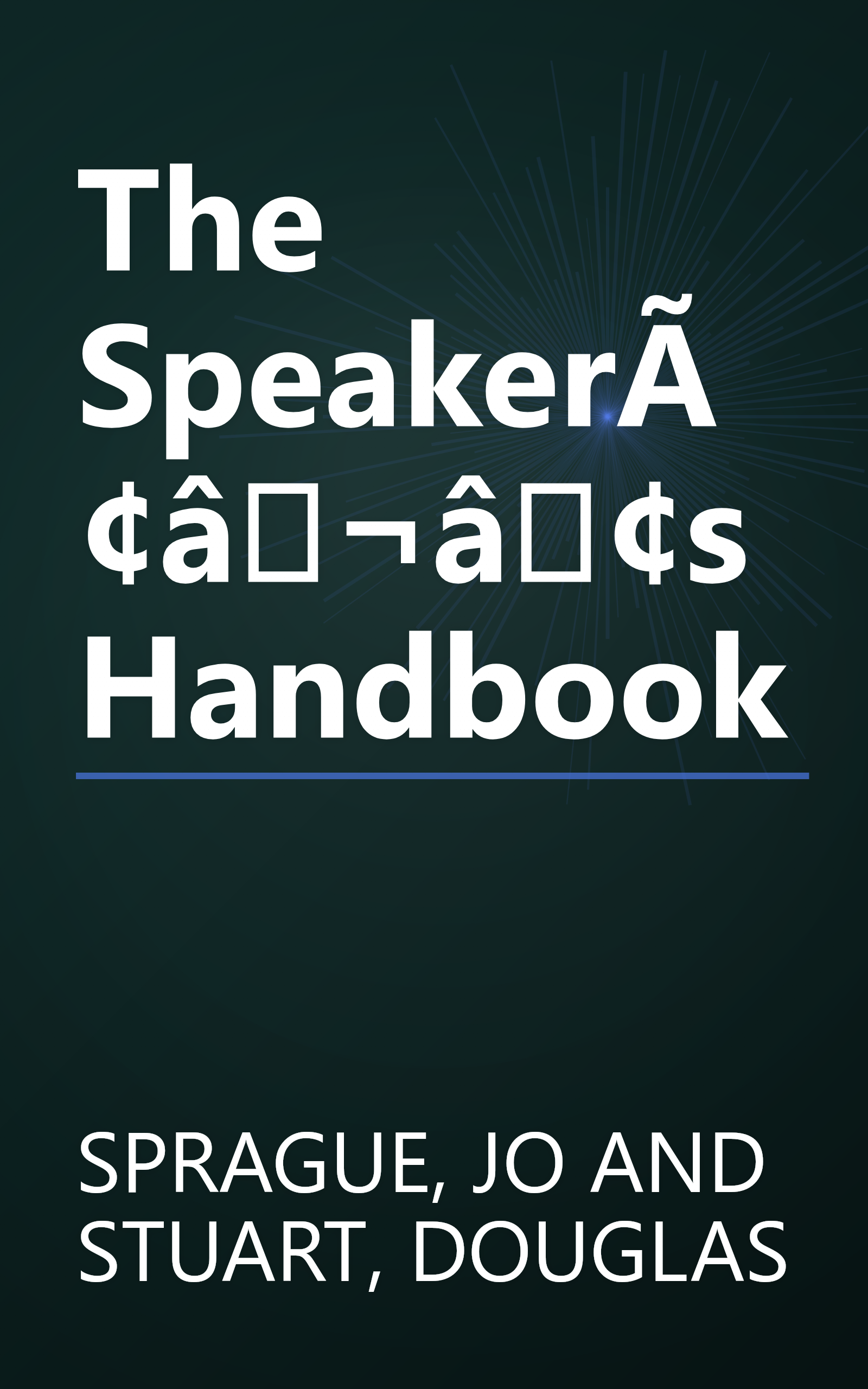 The SpeakerÃ¢â¬â¢s Handbook book cover
