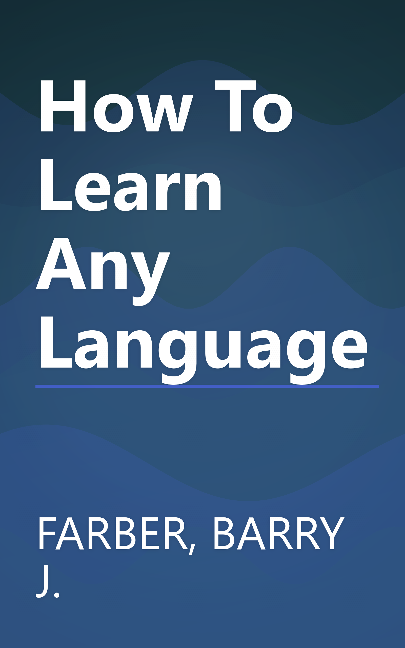 How To Learn Any Language book cover