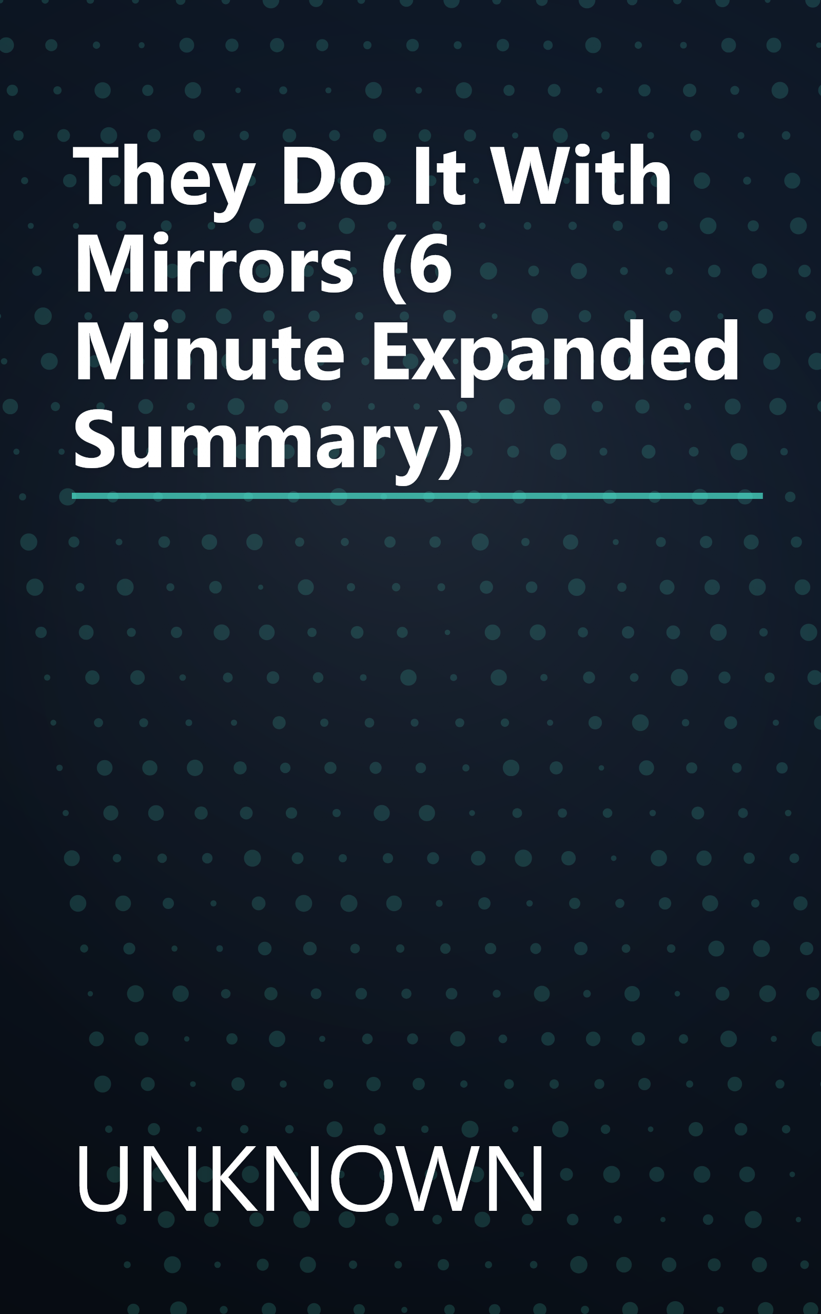 They Do It With Mirrors (6 Minute   Expanded Summary) book cover