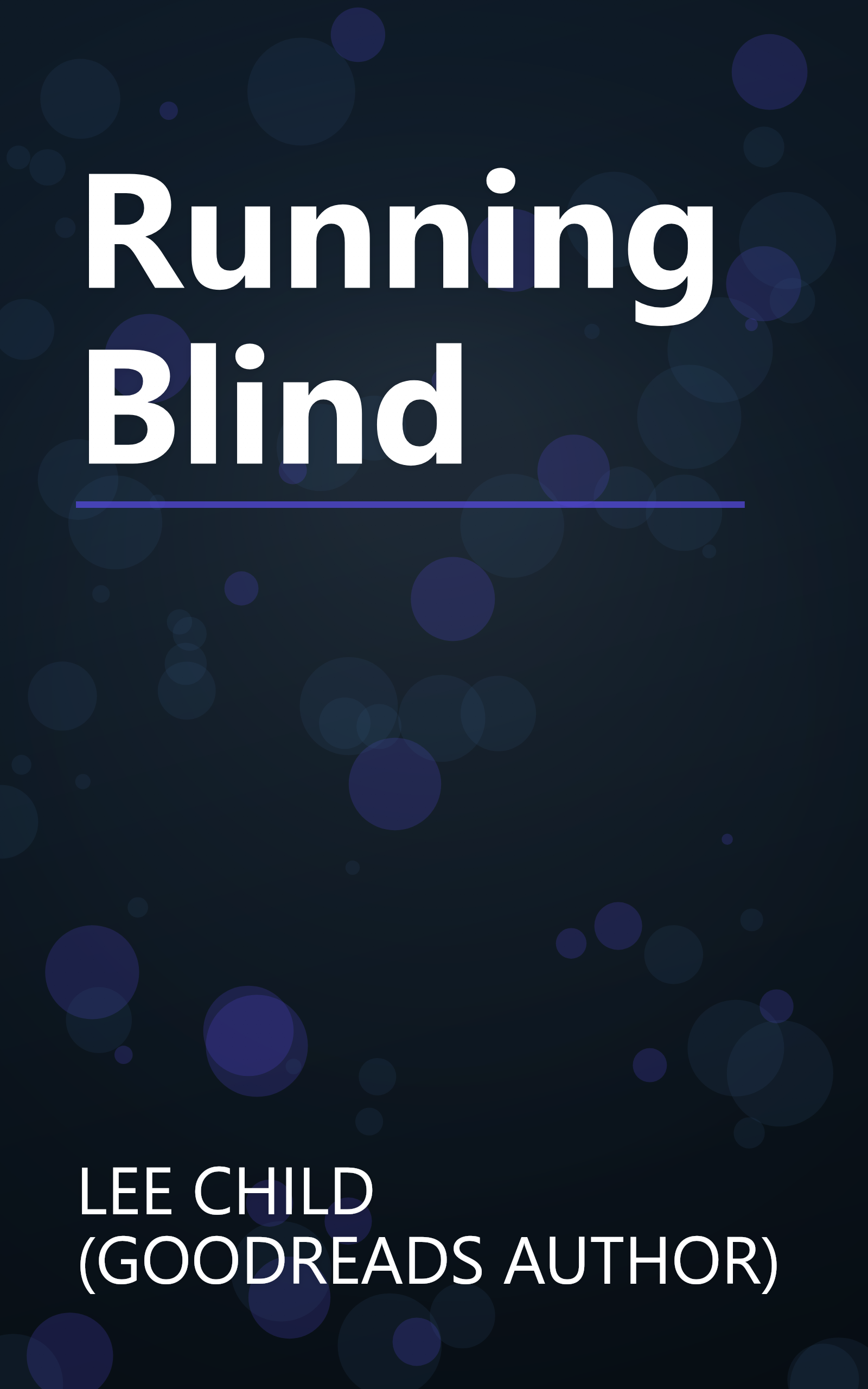 Running Blind book cover