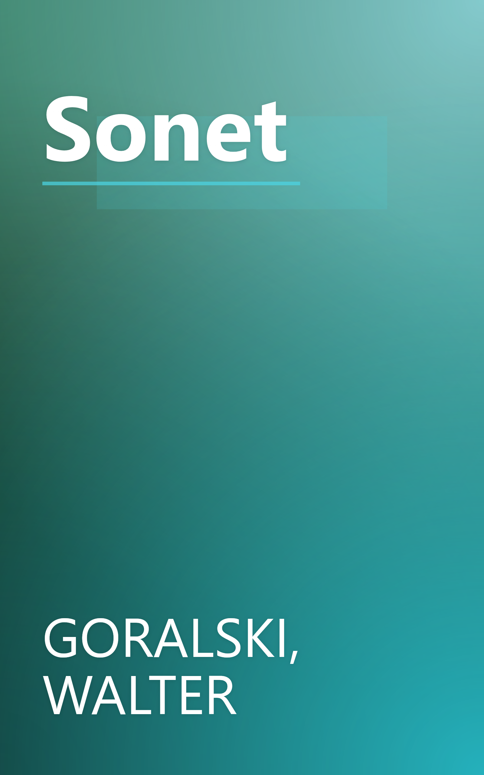 Sonet book cover