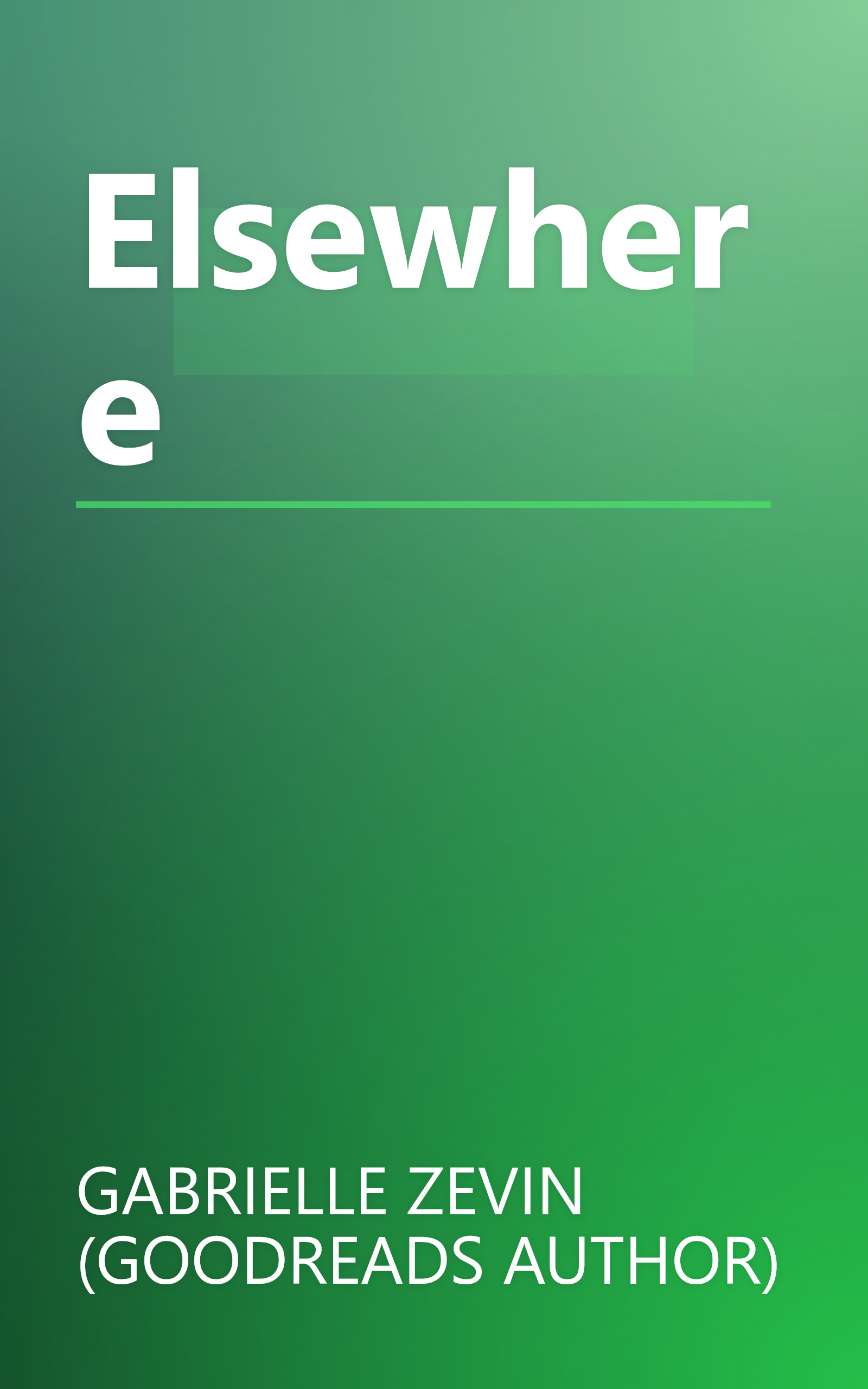 Elsewhere book cover