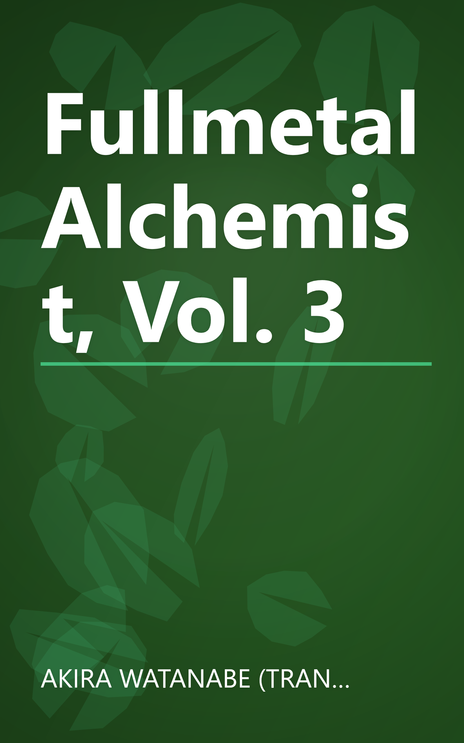 Fullmetal Alchemist, Vol. 3 book cover