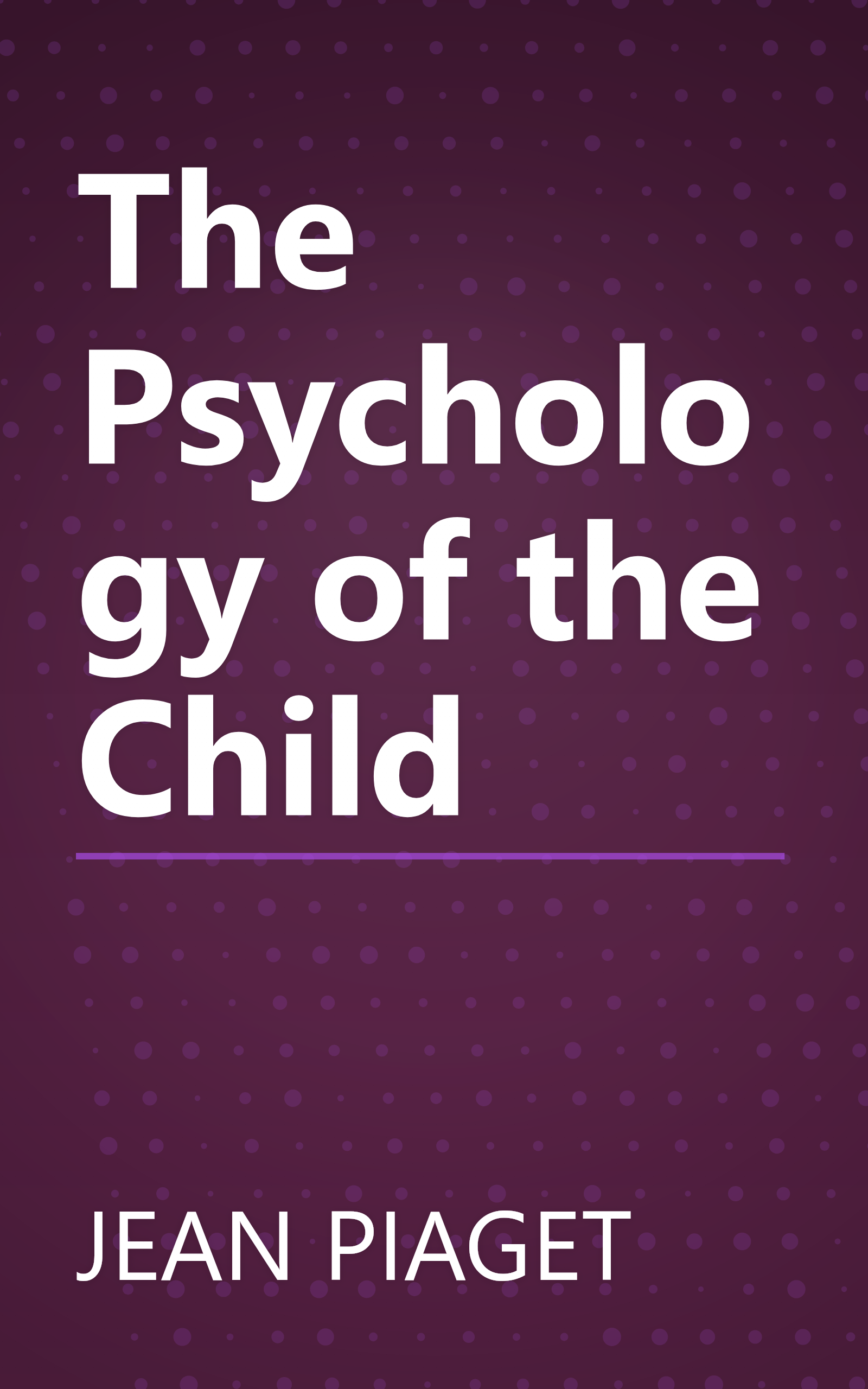 The Psychology of the Child book cover