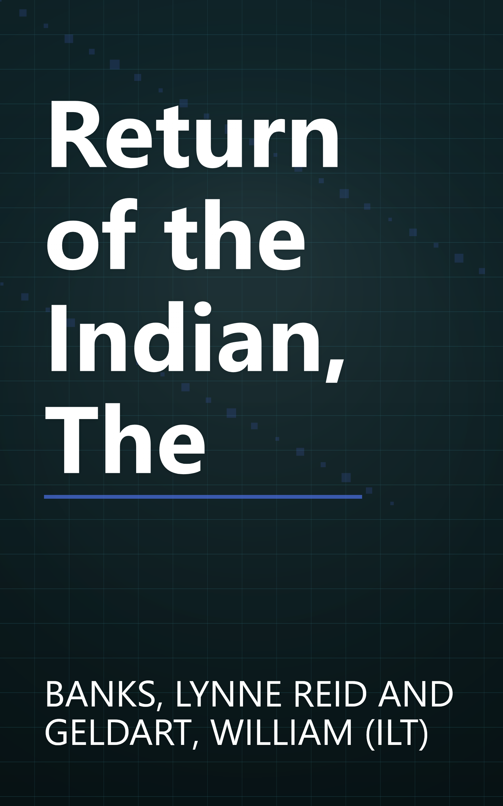 Return of the Indian, The book cover