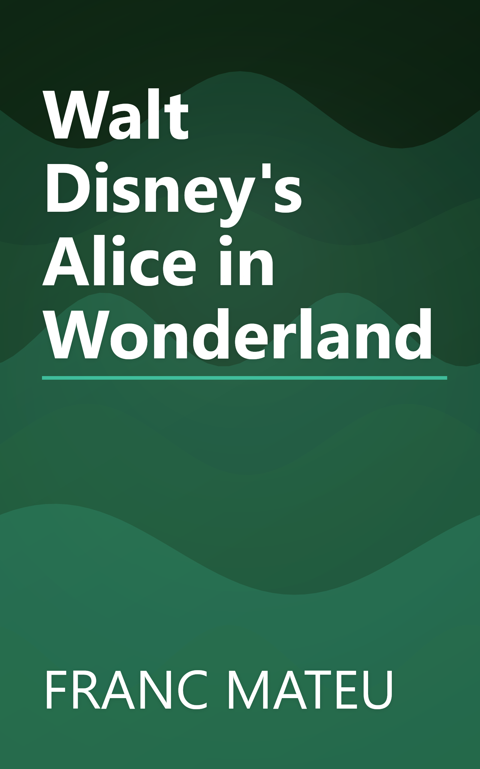 Walt Disney's Alice in Wonderland book cover