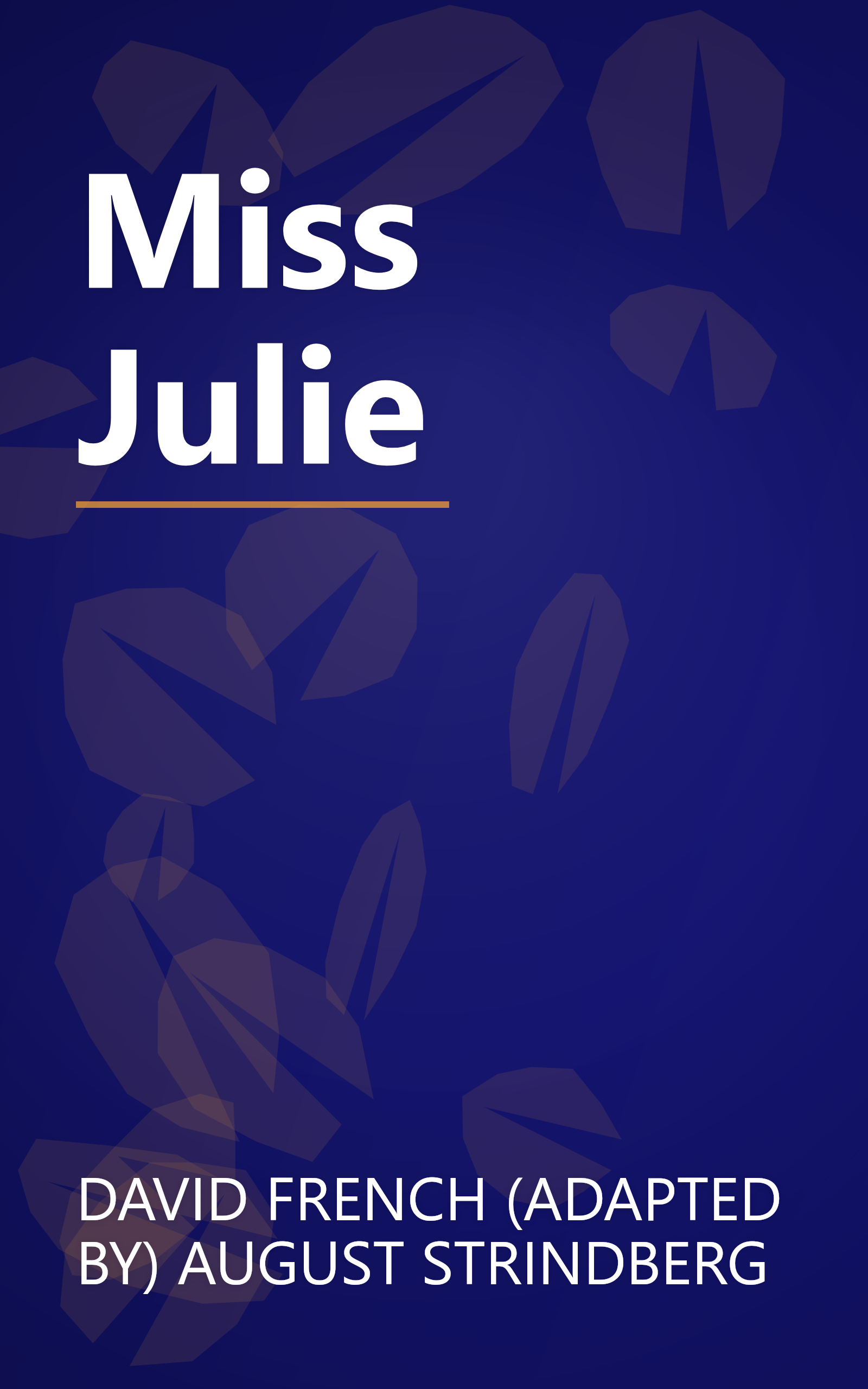 Miss Julie book cover